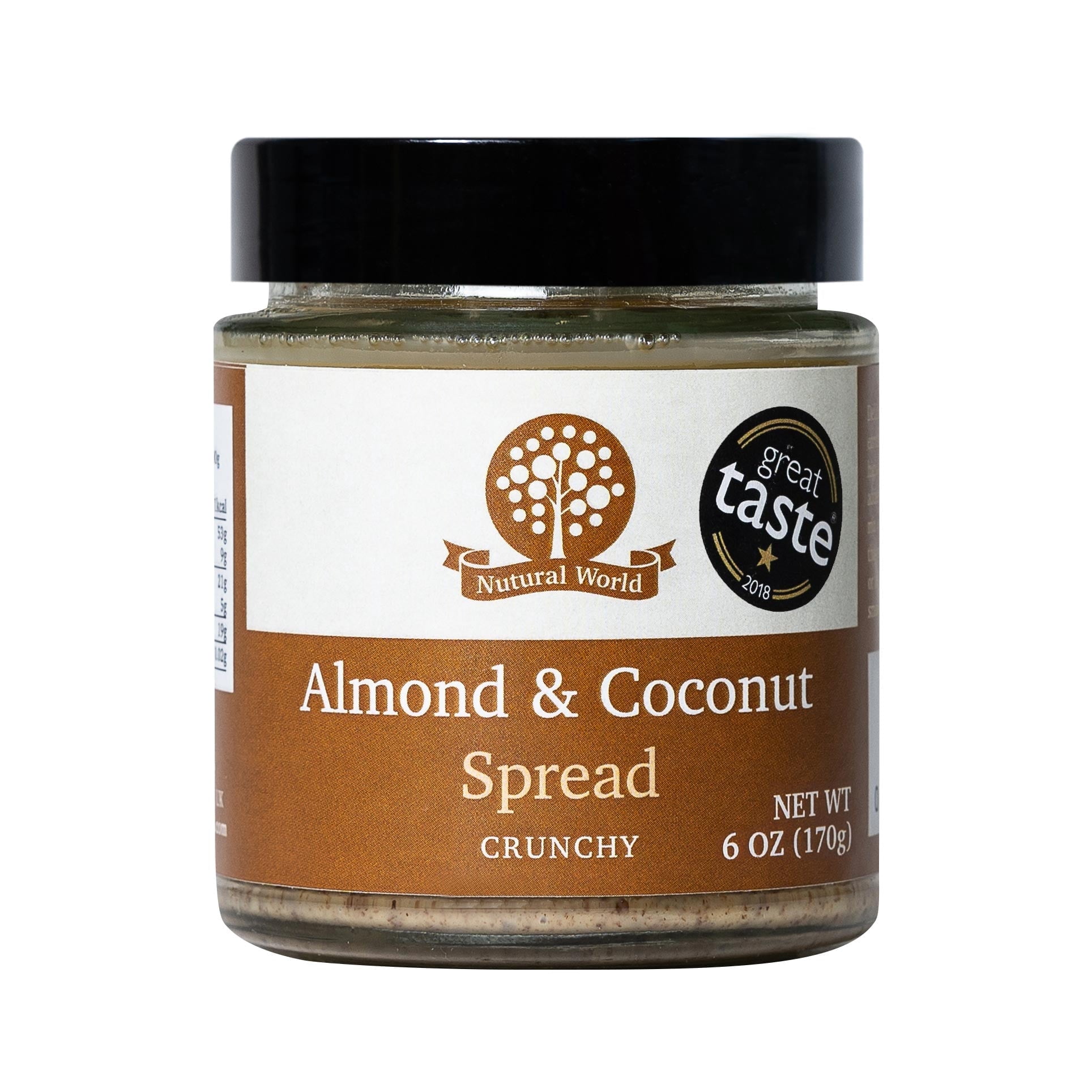 Nutural World - Crunchy Almond and Coconut Spread 6 oz (170g) - Great ...