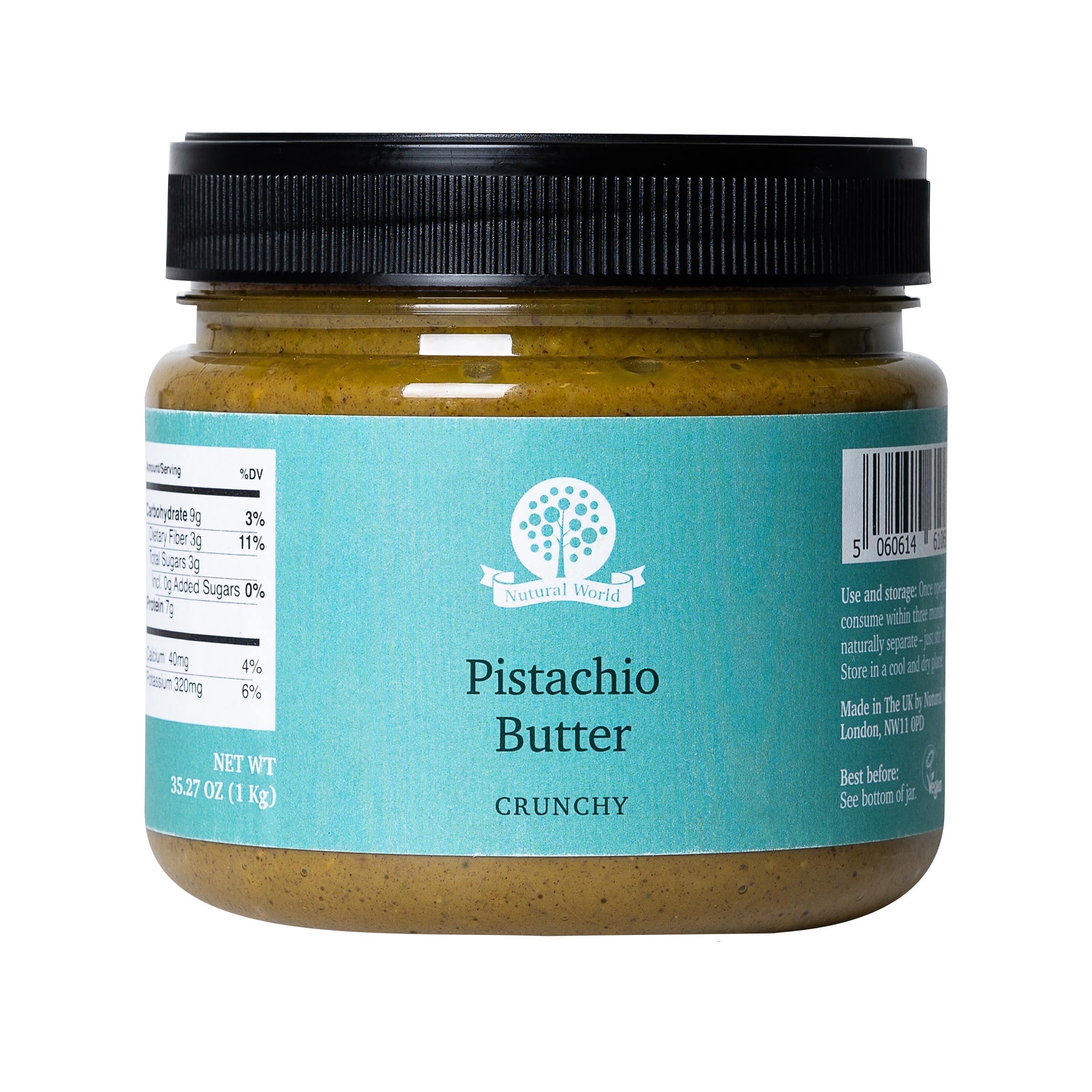 Nutural World - Crunchy Pistachio Butter 35 oz (1kg) - Great Taste ...