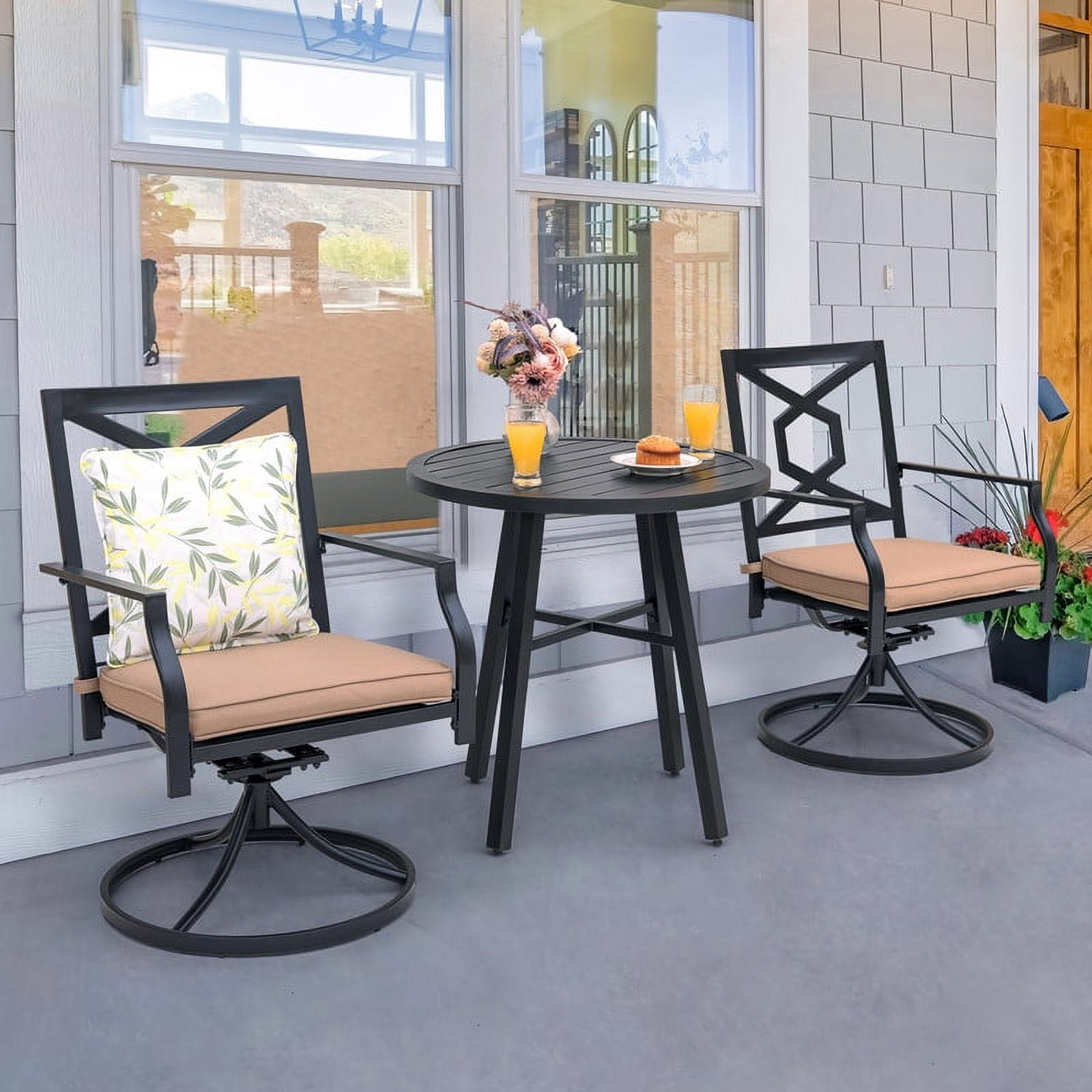 Nuu Garden 3 Piece Patio Bistro Set,Outdoor Furniture Patio Bistro Set ...