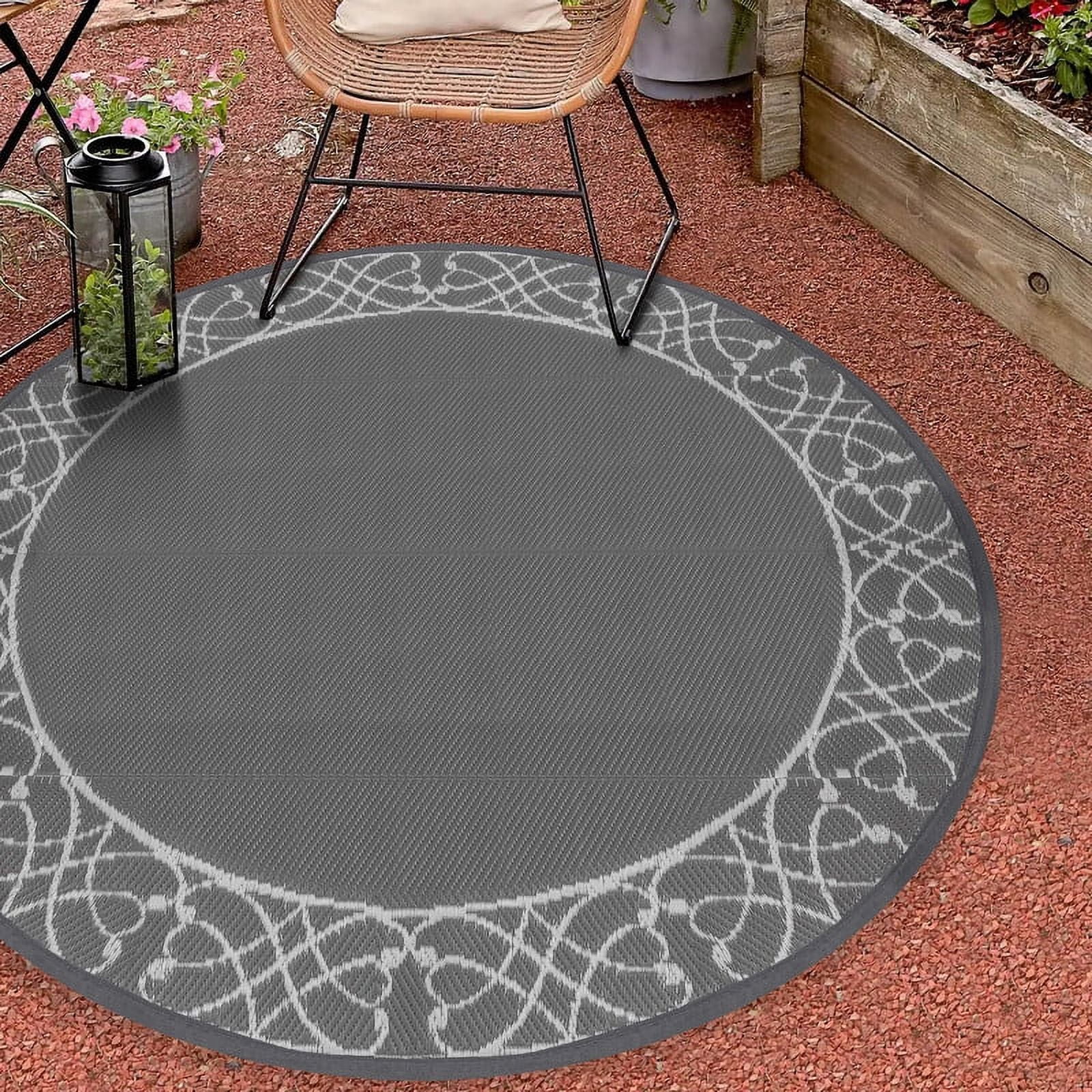Nuu Garden 5 ft Outdoor Rug for Patios Clearence with Portable Non ...
