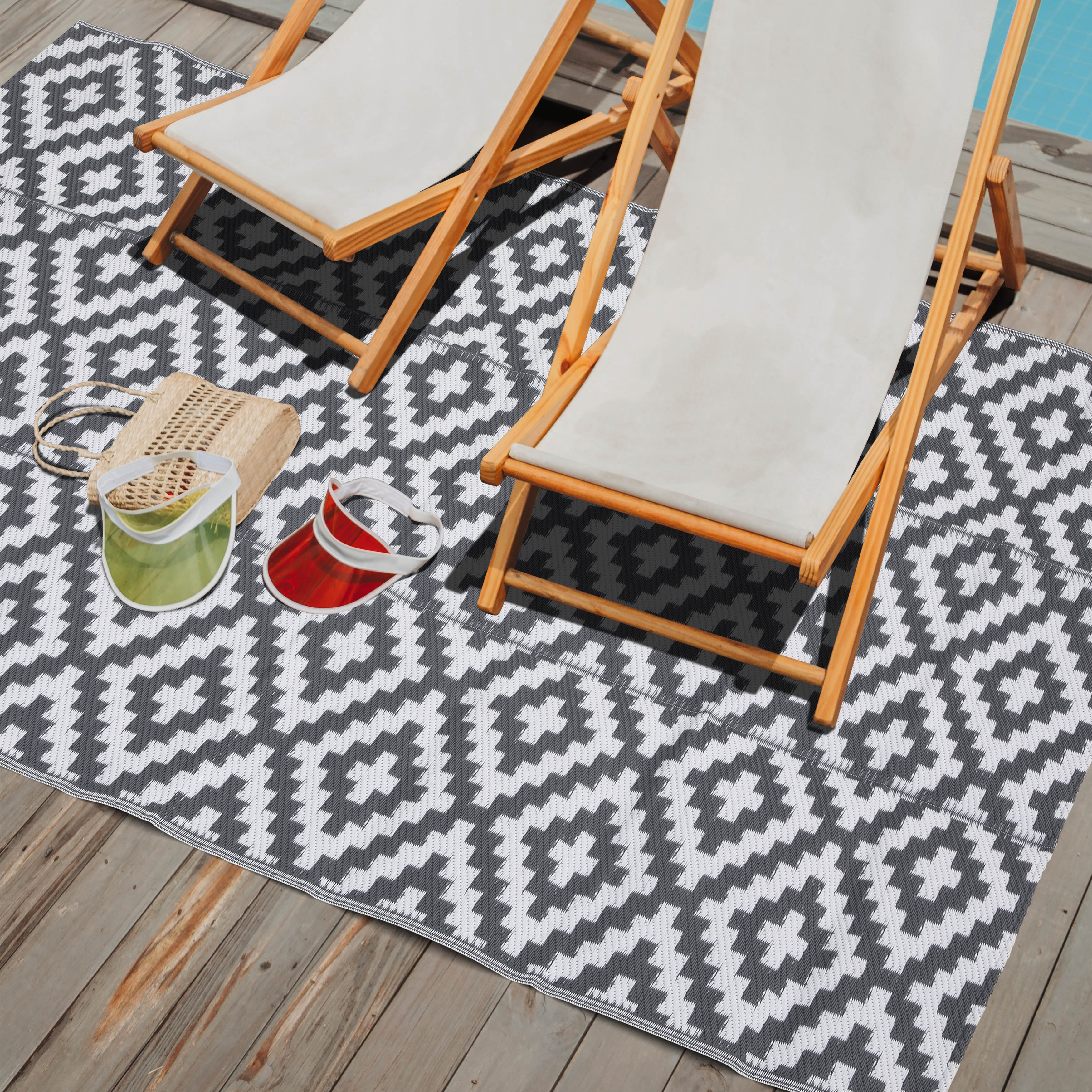 Stylish Camping Reversible Classical Patio Mat - Walmart.com