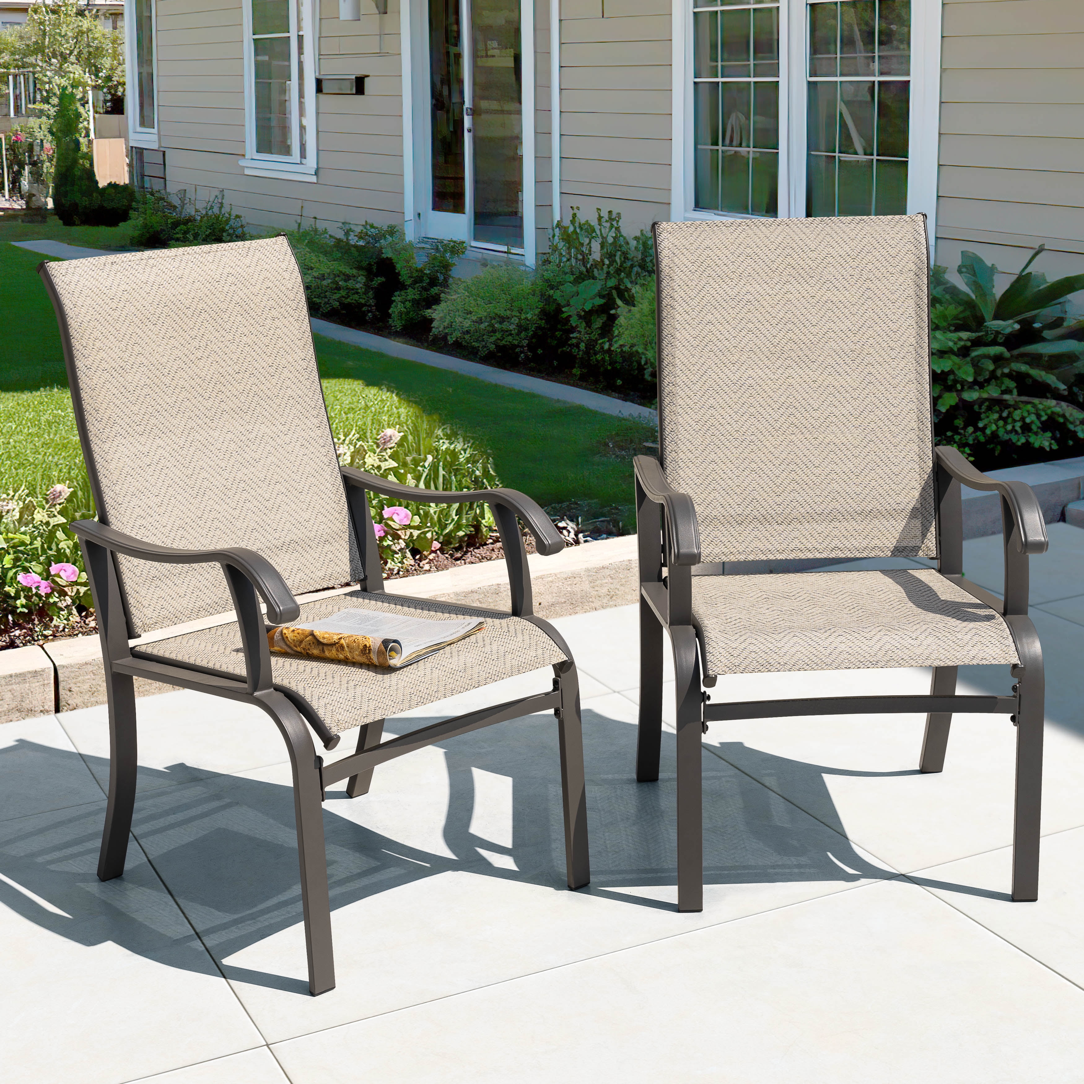 Nuu Garden Outdoor Dining Chairs Set of 2, Patio Dining Furniture Set ...