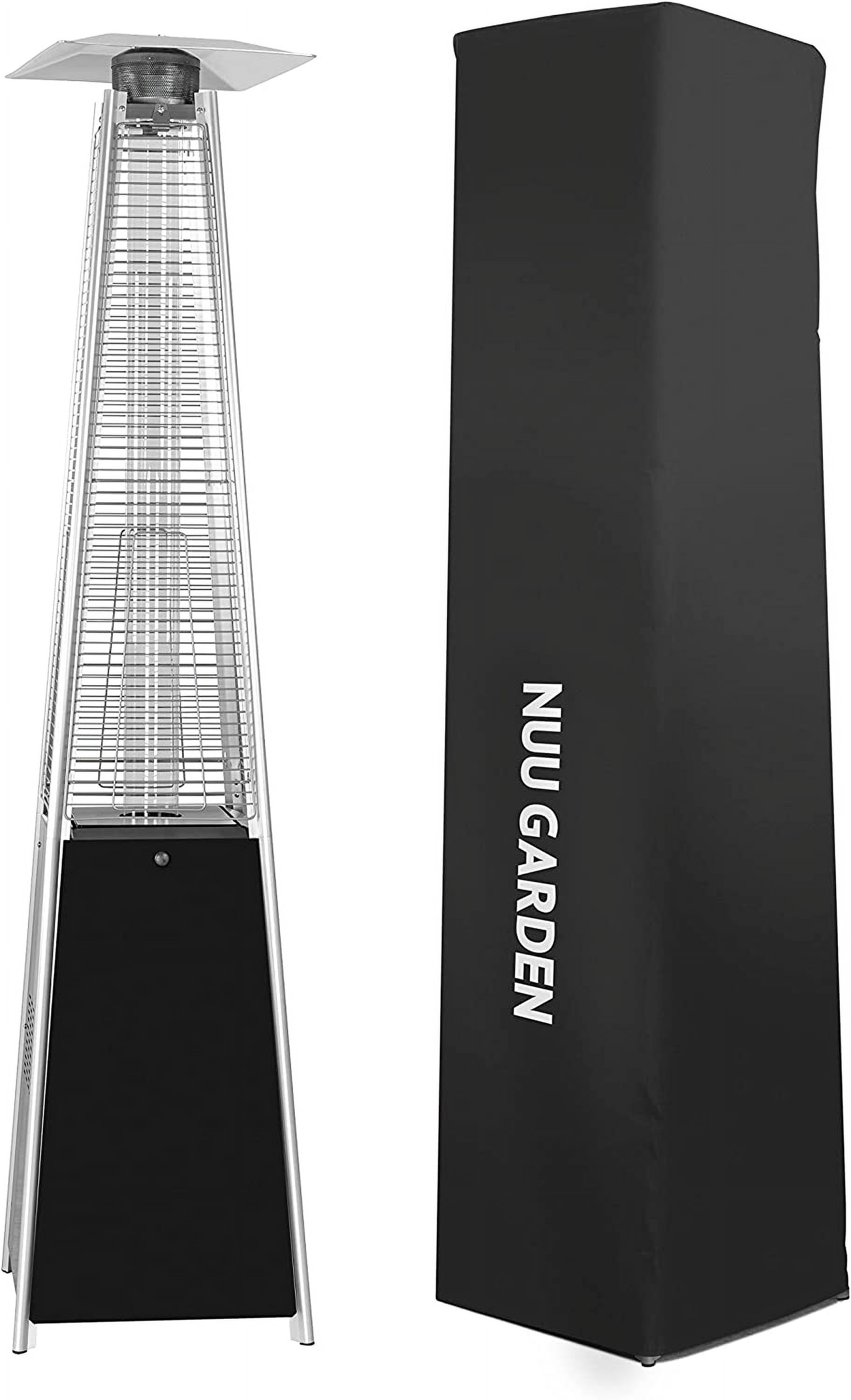 Nuu Garden Outdoor Propane Patio Heater, 48,000 BTU Pyramid Outdoor ...