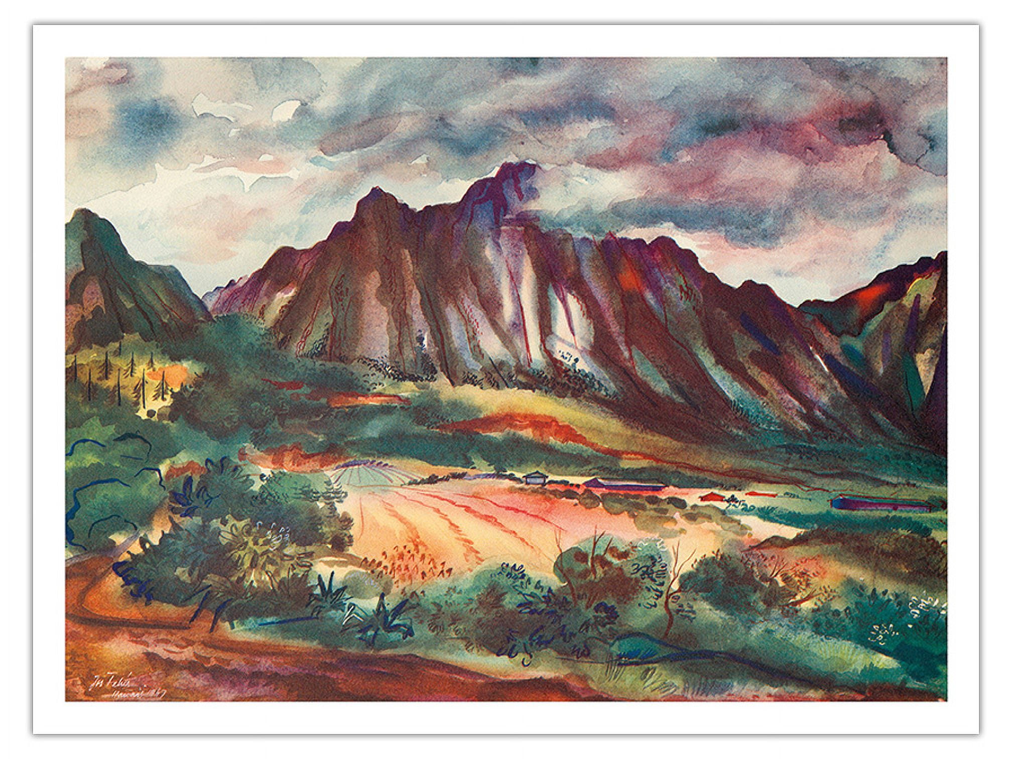 Nuuanu Pali - The Island of Oahu - Hawaii USA - United Air Lines ...