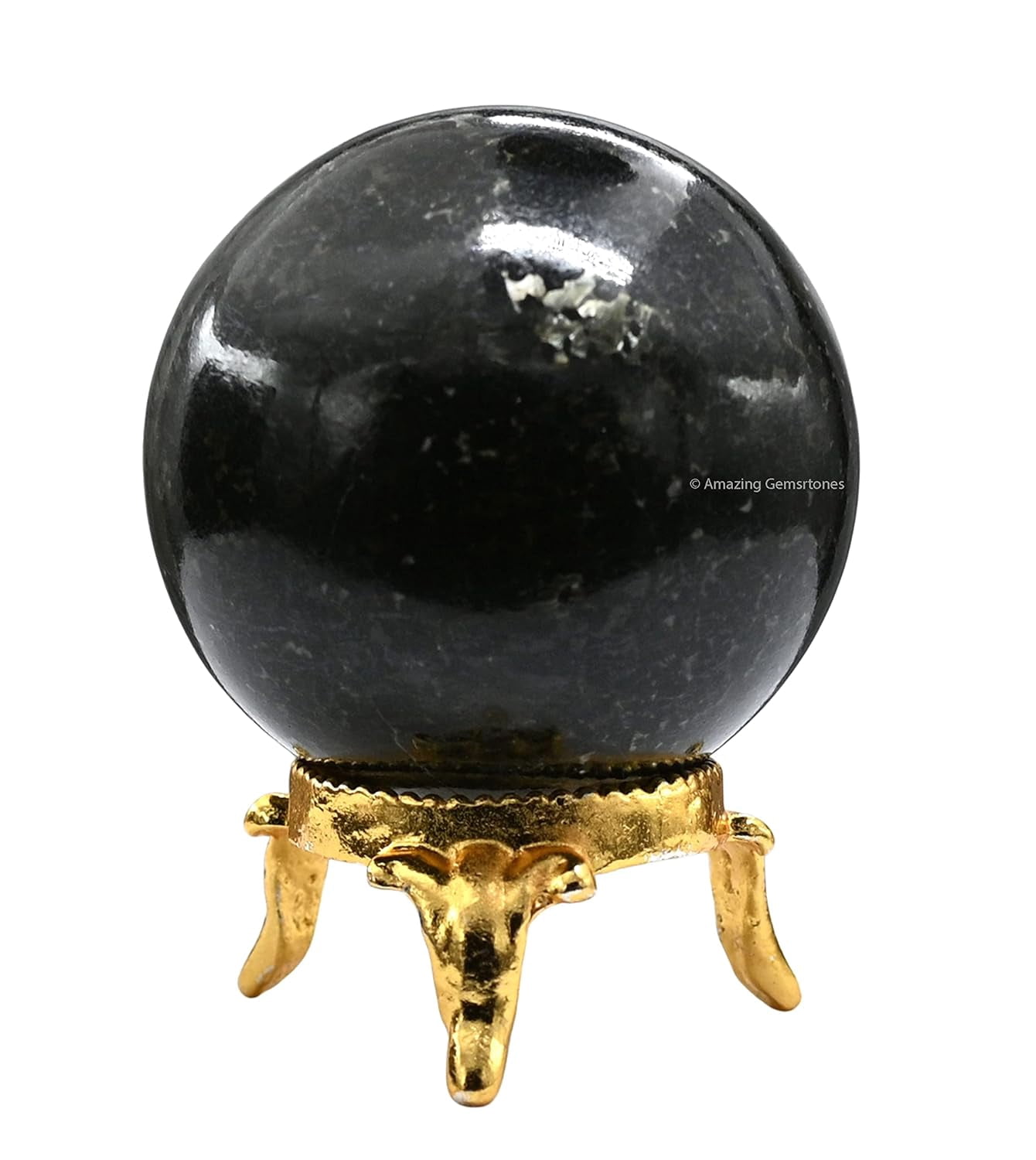 Nuummite Crystal Ball Sphere 2" Inches - Walmart.com