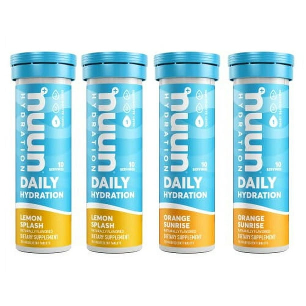 Nuun Hydration Daily, Wellness Electrolyte Tablets, Mixed Citrus, 4 ...