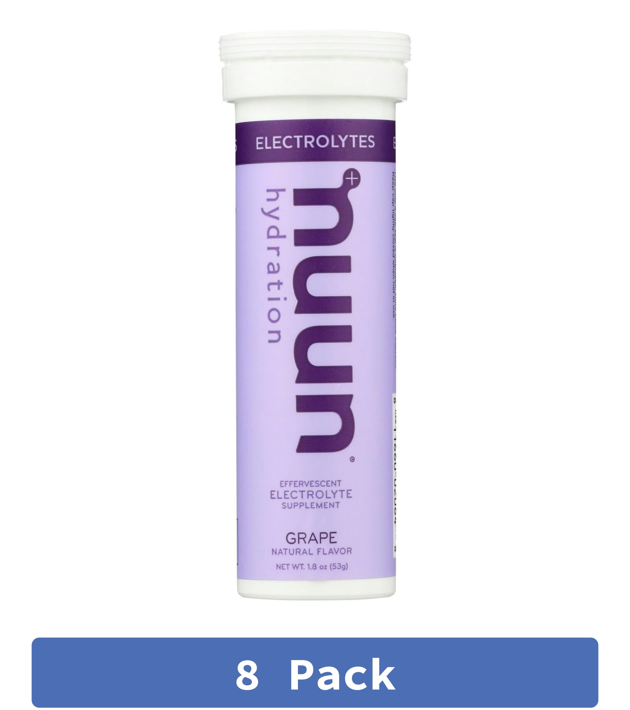 Nuun Hydration Drink Tab - Active - Grape - 10 Tablets - Case of 8 ...