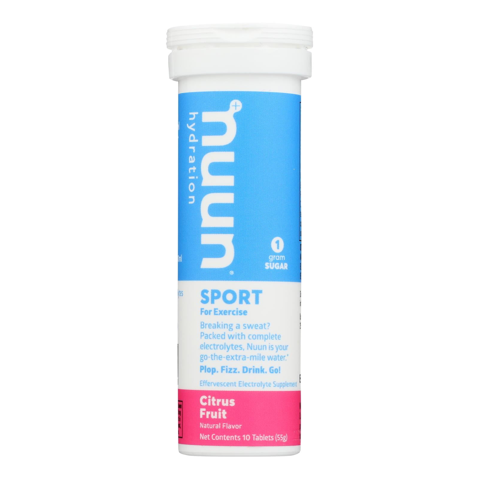 Nuun Hydration Nuun Active - Citrus Fruit - Case of 8 - 10 Tablets ...