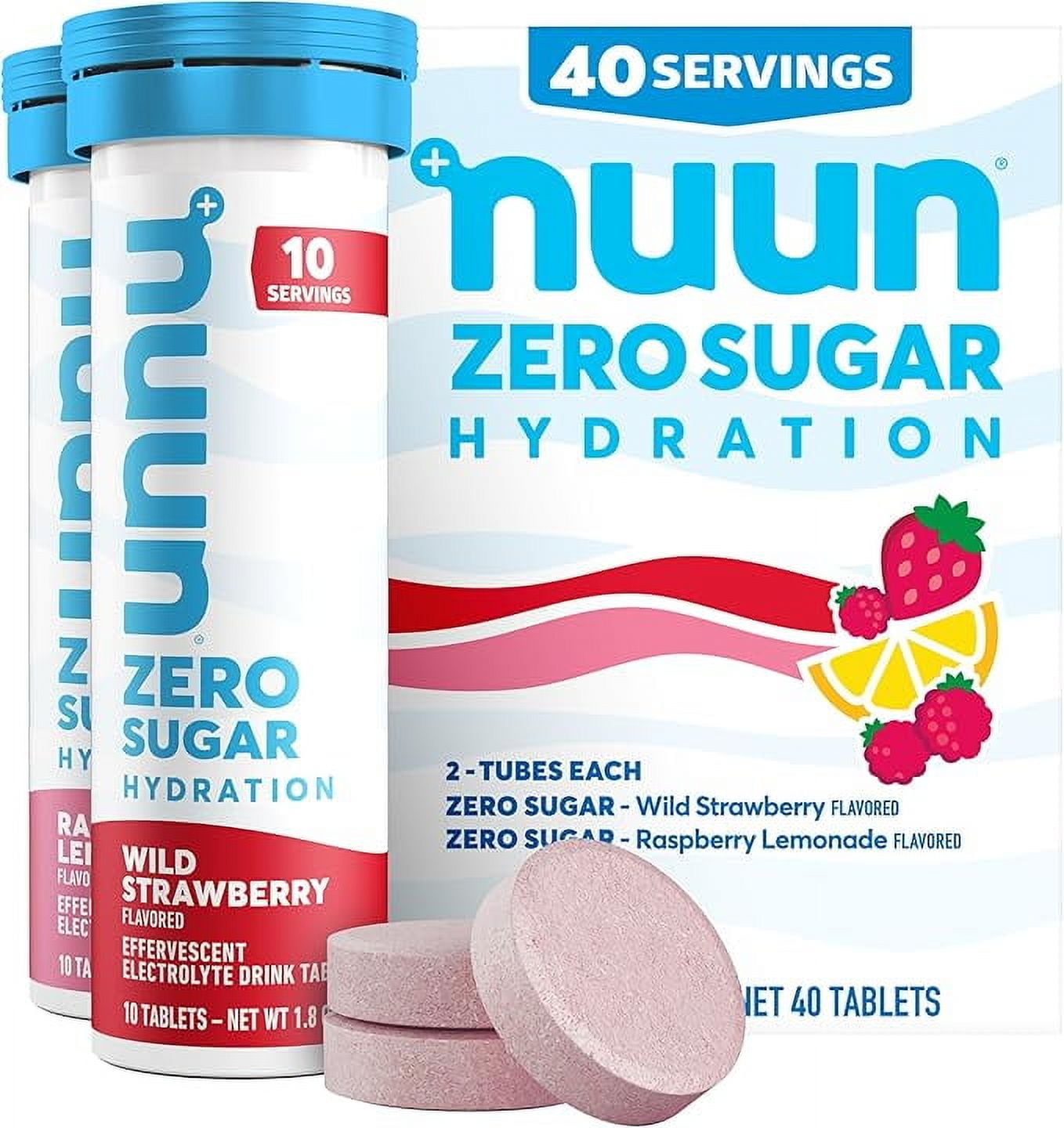 Nuun Zero Sugar Hydration Electrolyte Tablets - Magnesium Calcium ...
