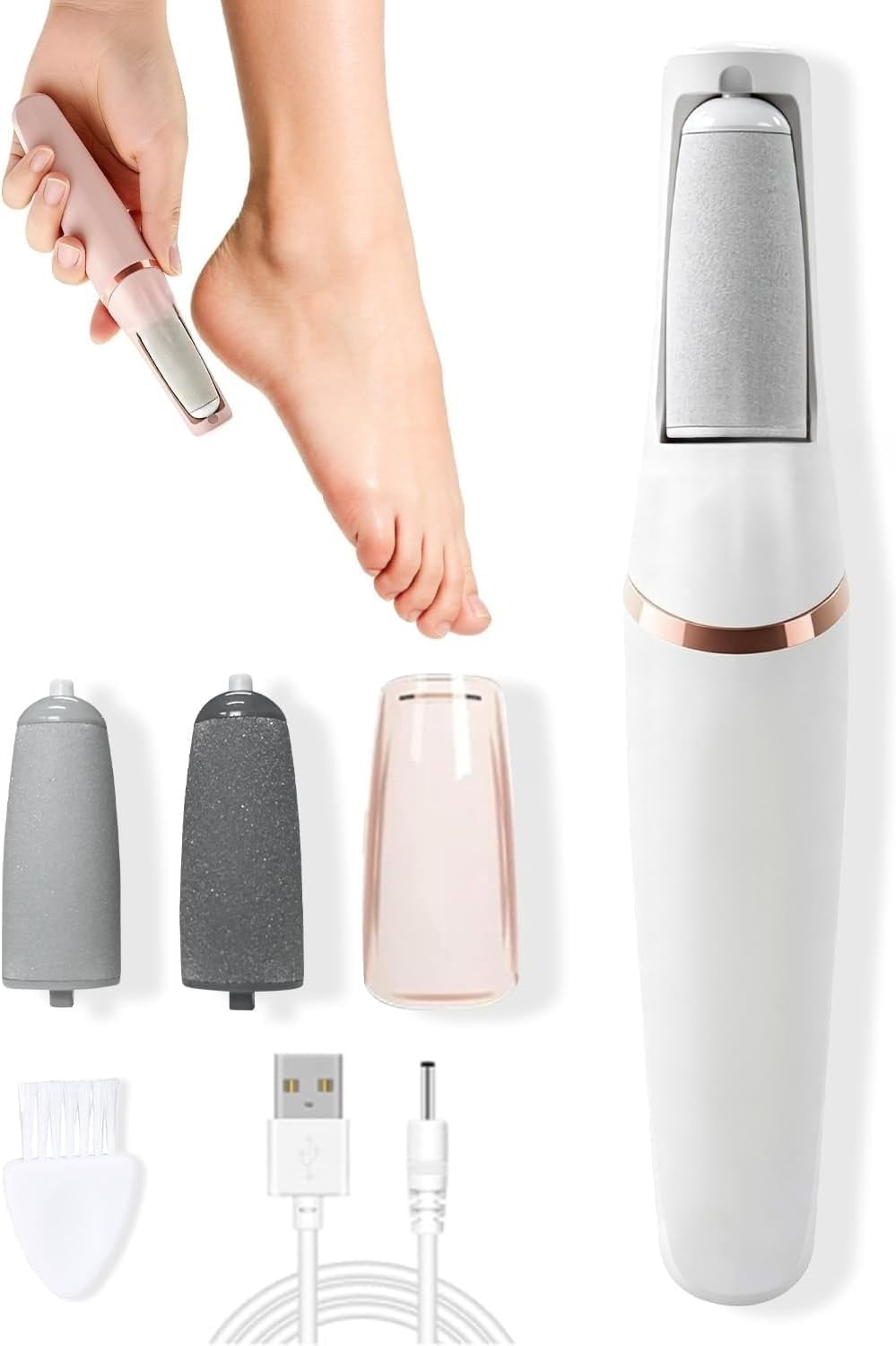 Nuve Silk 3 Pro Callus Remover,Callus Remover for Feet (Pink) - Walmart.com