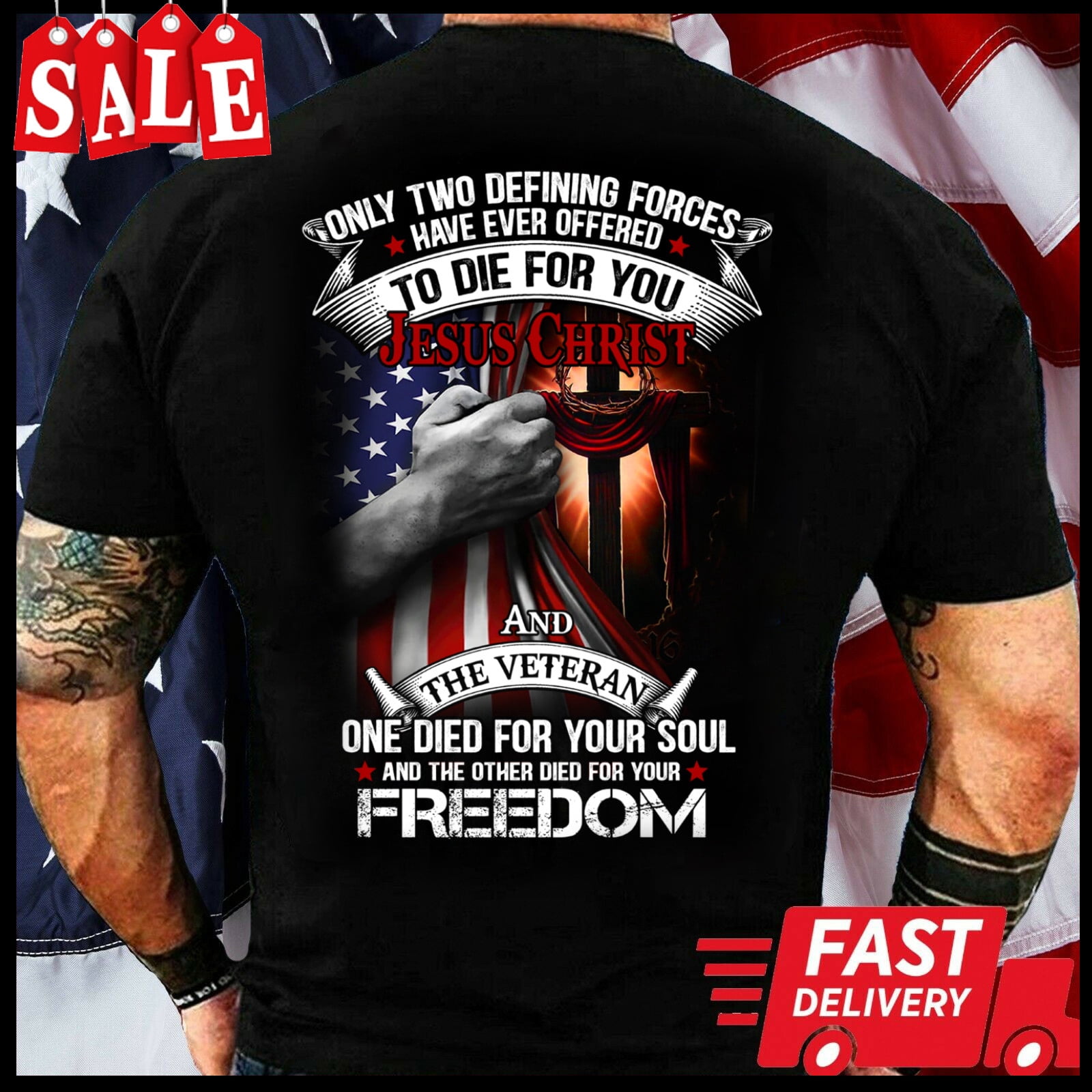 Nuvello 1 Jesus Christ Die For You American Veteran Christian Faith ...