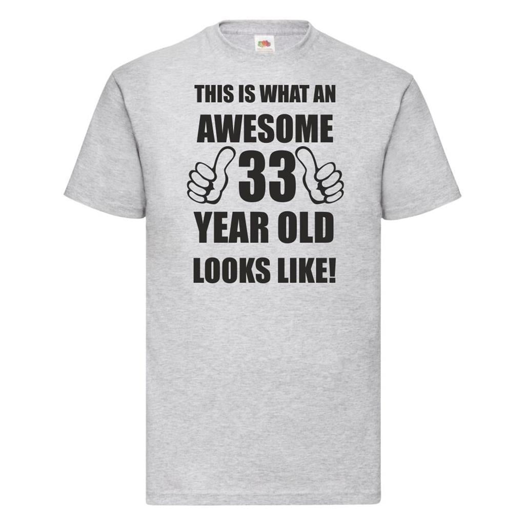 Nuvello 33rd 33 Years Old Thirty Third Birthday Presents Mens Awesome T ...