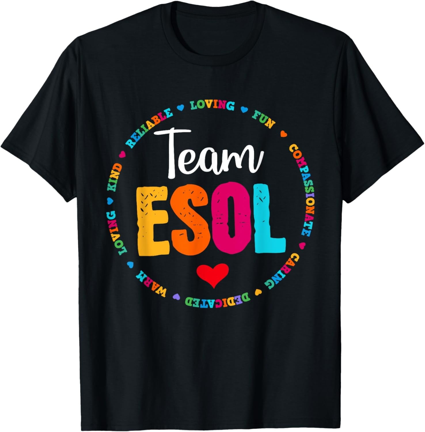 Nuvello Back To School Teachers Crew Students - Team Esol Teacher T ...