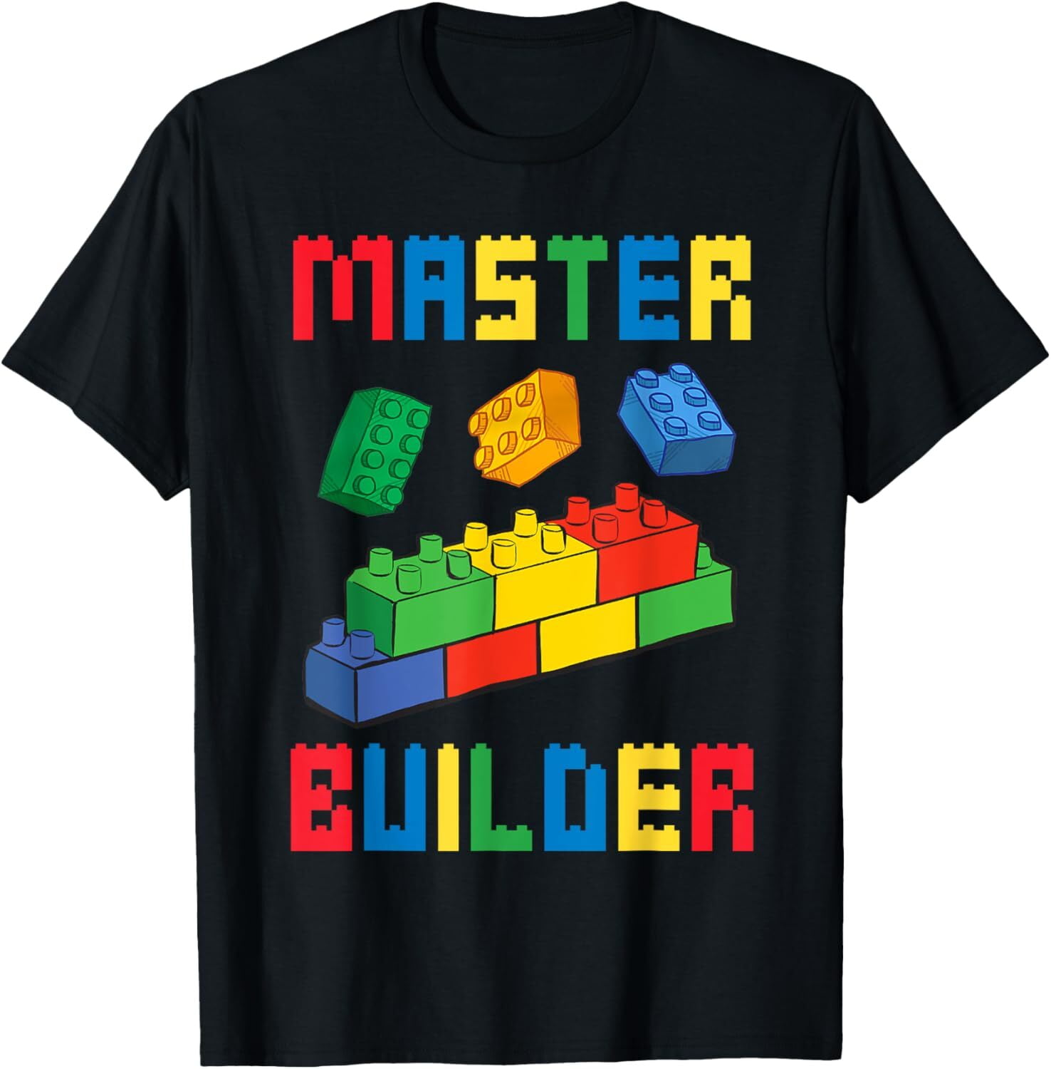 Nuvello Brick Builder Blocks Building Master Builder Toys Kids T-Shirt - Walmart.com
