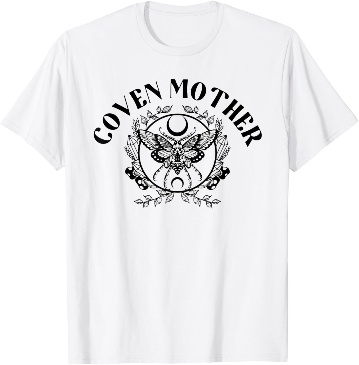 Nuvello Coven Mother Moth Moon Design for Witches Mom of the Coven T ...