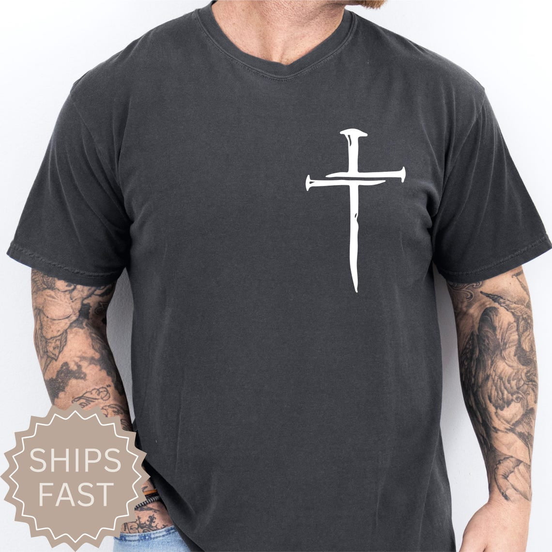 Nuvello Cross Shirt, Faith Cross Shirt, Christian Gift, Faith Gift ...