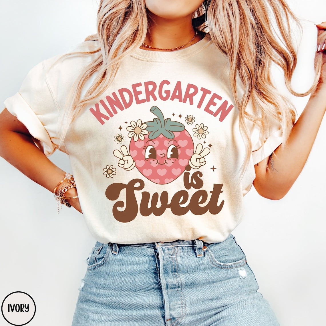 Nuvello Custom First Grade Teacher Shirt, Coquette Strawberry 1St Grade ...