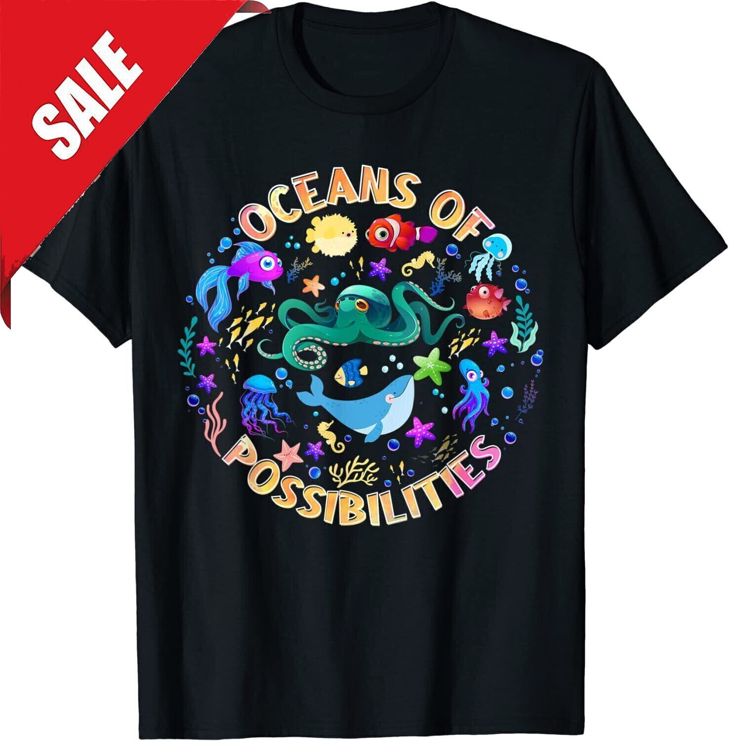 Nuvello Cute Oceans Of Possibilities Summer Reading Sea Creatures T ...