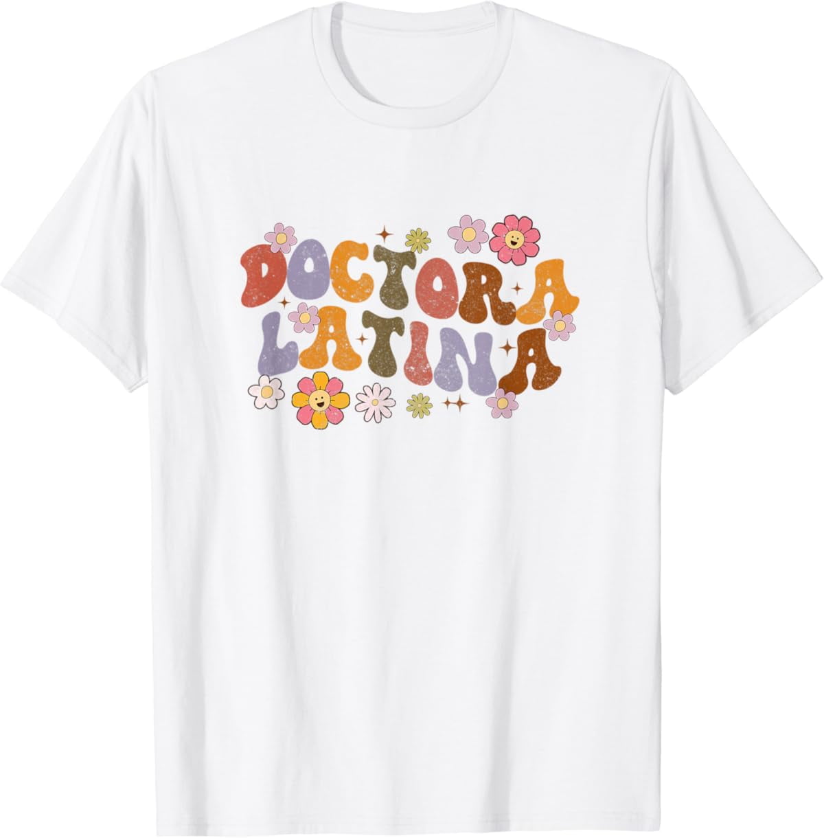 Nuvello Doctora Latina Spanish Doctor Physician Educated Latina Grad T-Shirt Full Size S-5XL ...