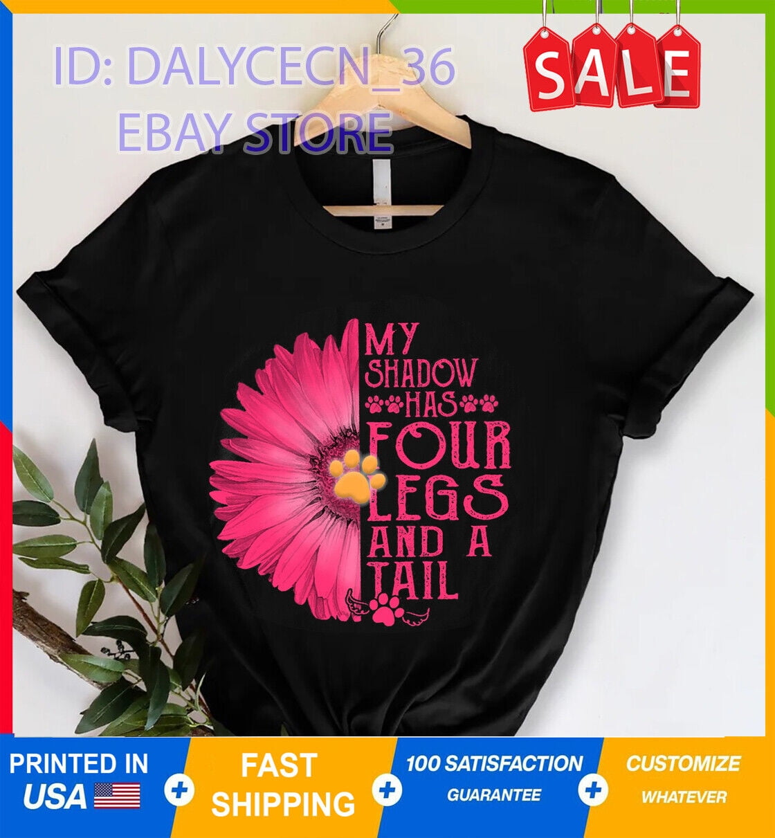 Nuvello Dog Footprints Sunflower - My Shadow Has Four Legs And A Tail 2 ...