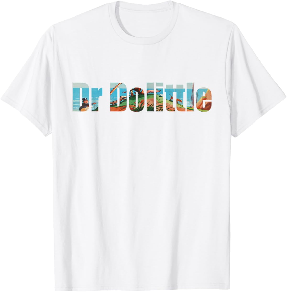 Nuvello Dr Dolittle Text Silhouette T-Shirt Full Size S-5XL - Walmart.com