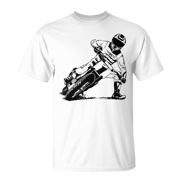Nuvello Flat Track Rider Motorcycle Speedway Unisex T Shirt Shirt For ...