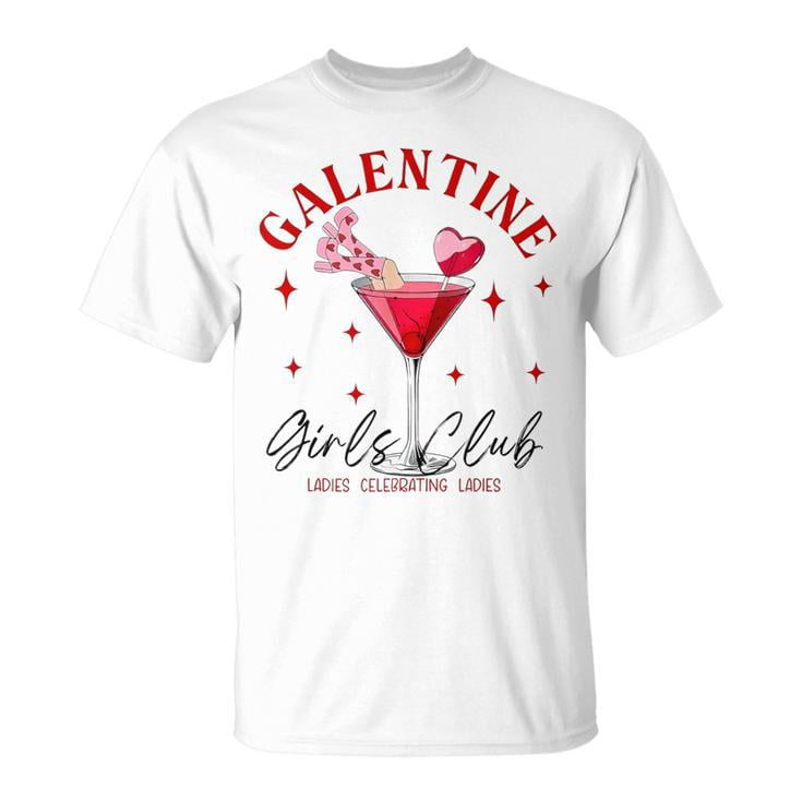 Nuvello Galentine Girls Club Ladies Celebrating T Shirt - Walmart.com