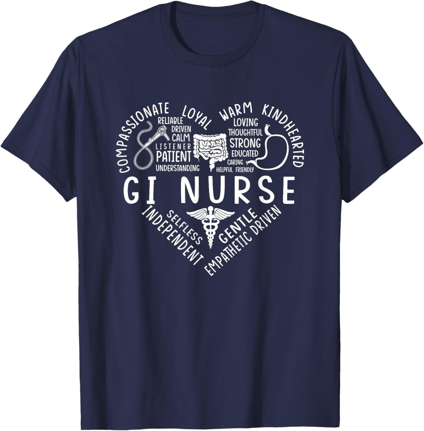 Nuvello Gastroenterology Nurse Gi Nurse Endoscopy Colonoscopy T-Shirt ...