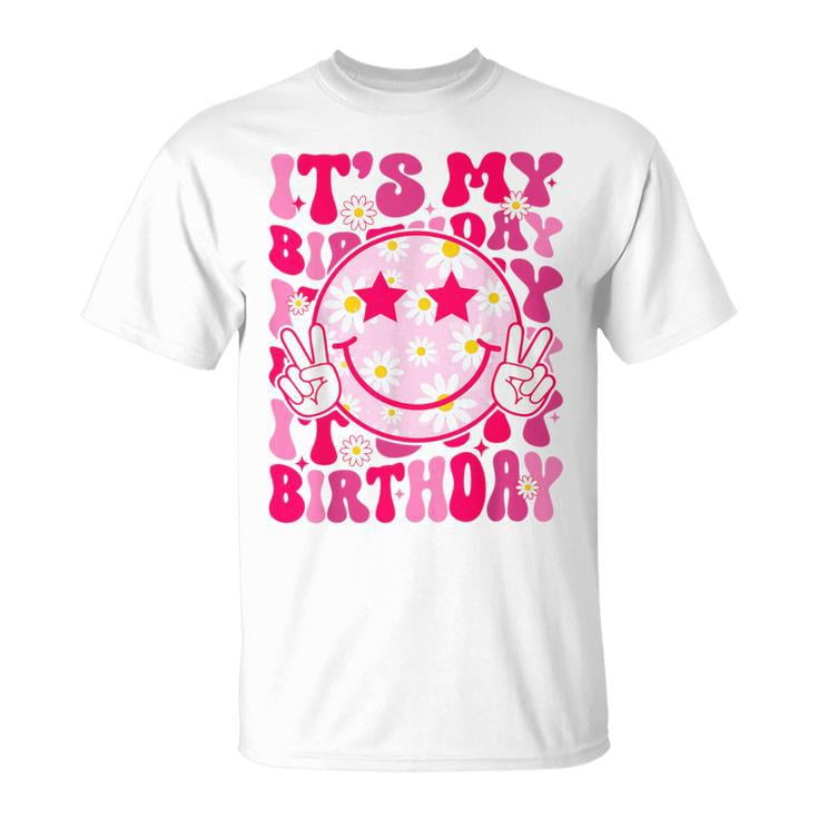 Nuvello Groovy Its Birthday Ns Girls Preppy Smile Face T Shirt ...