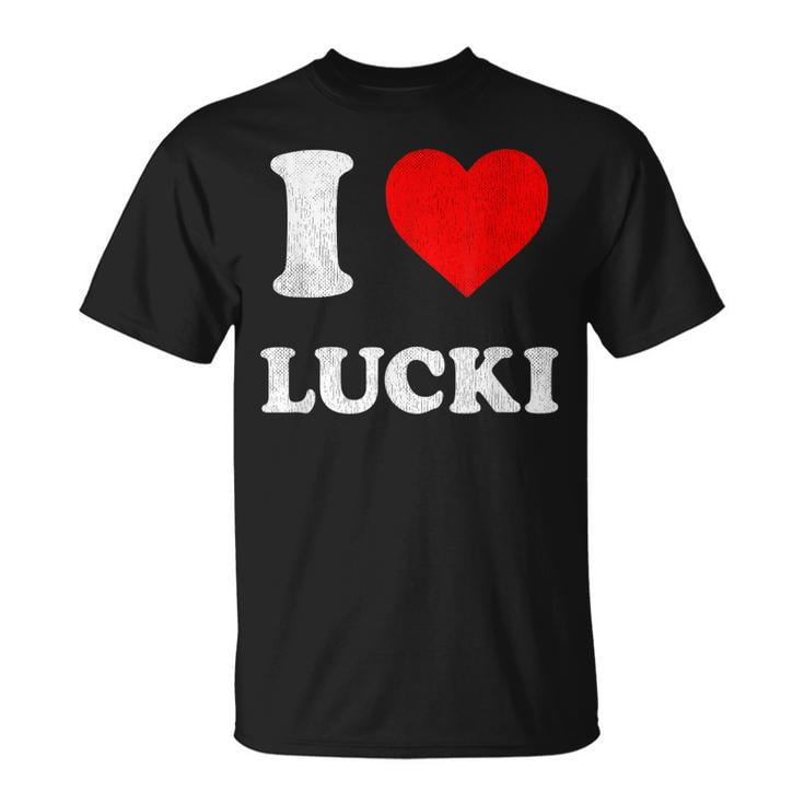 Nuvello I Love Lucki Unisex T Shirt Shirt For Boy, Girl, Gift For ...