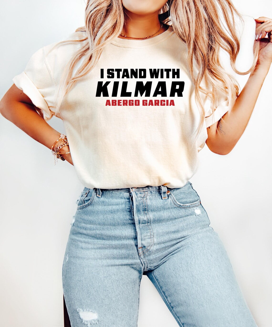 Nuvello I Stand With Kilmar Abergo Garcia Bring Kilmar Home T-shirt ...