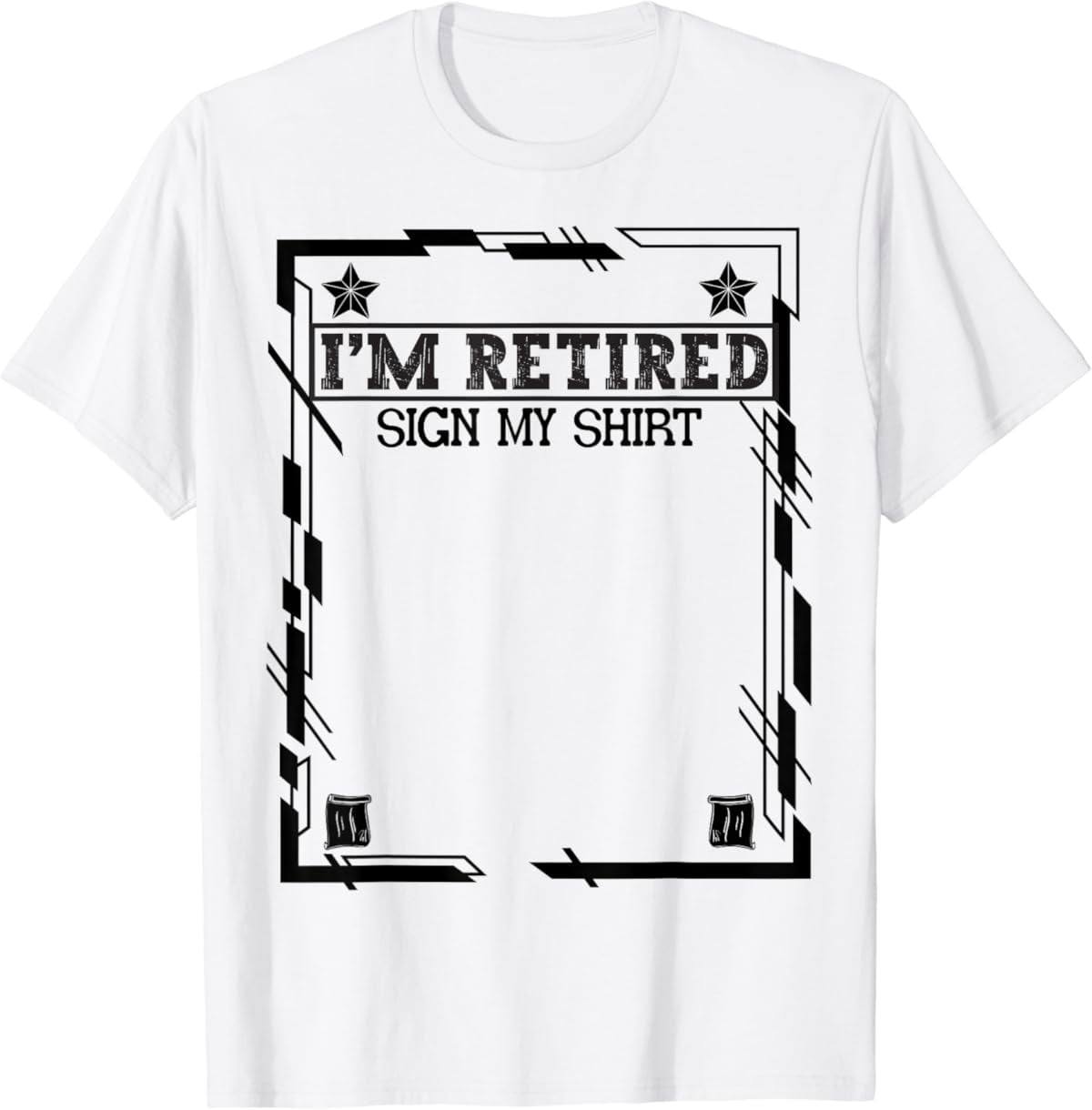 Nuvello I'm Retired Sign My Shirt Men Women Happy Retirement Party T ...