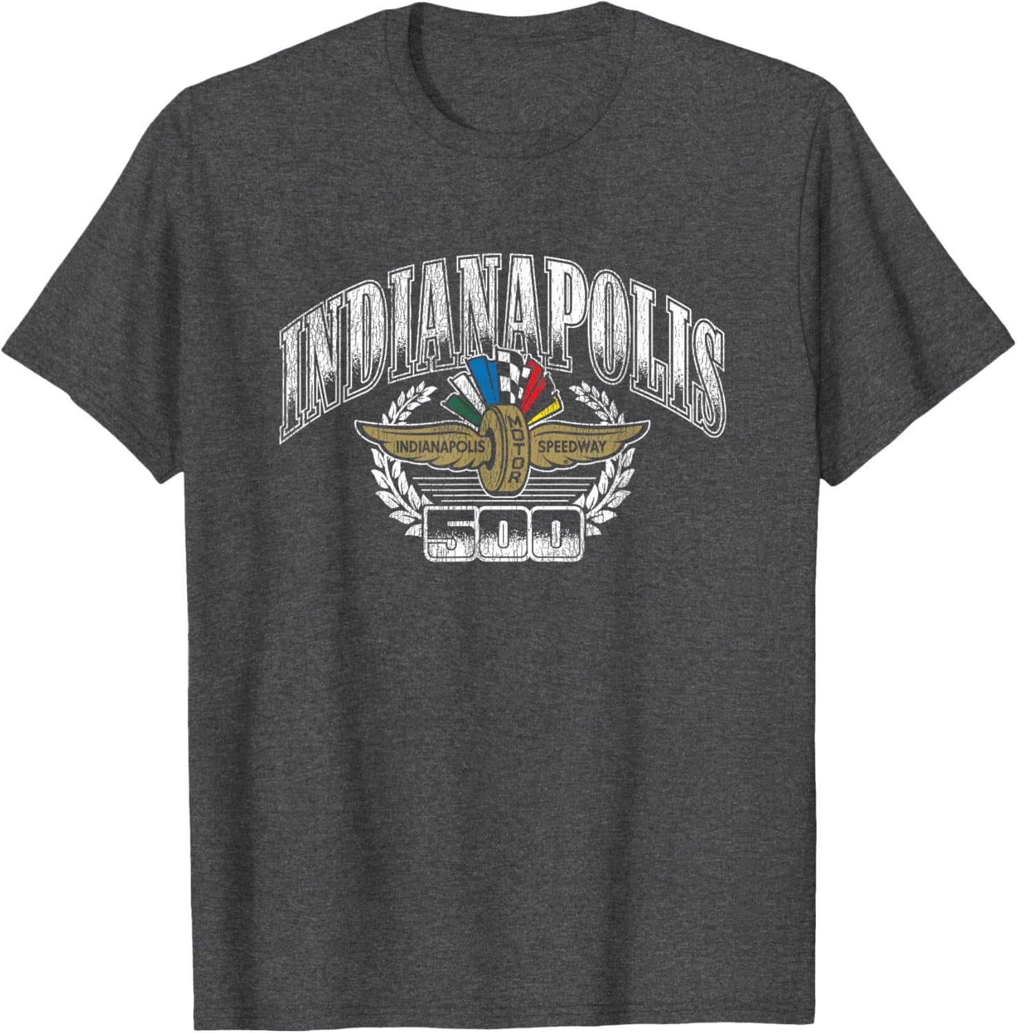 Nuvello Indy 500 Indianapolis Motor Speedway Vintage Distressed Logo T ...