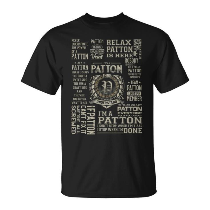 Nuvello Its Patton Thing Name T Shirt - Walmart.com