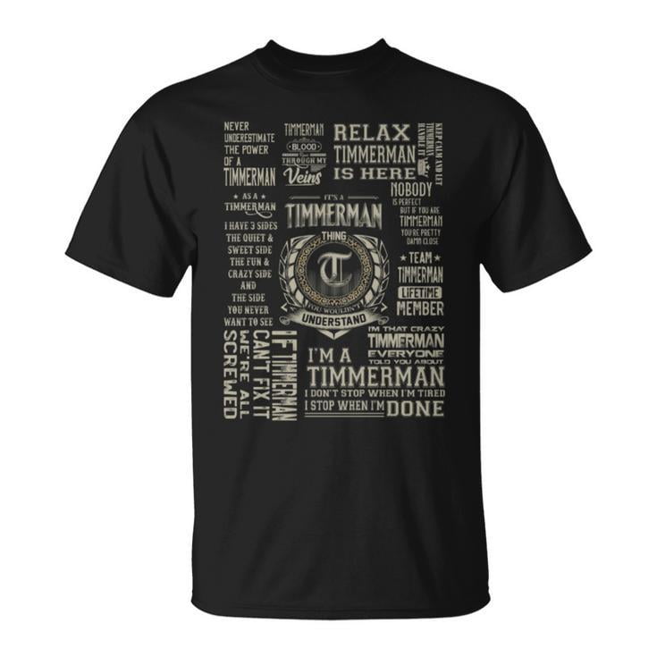 Nuvello Its Timmerman Thing Name T Shirt - Walmart.com
