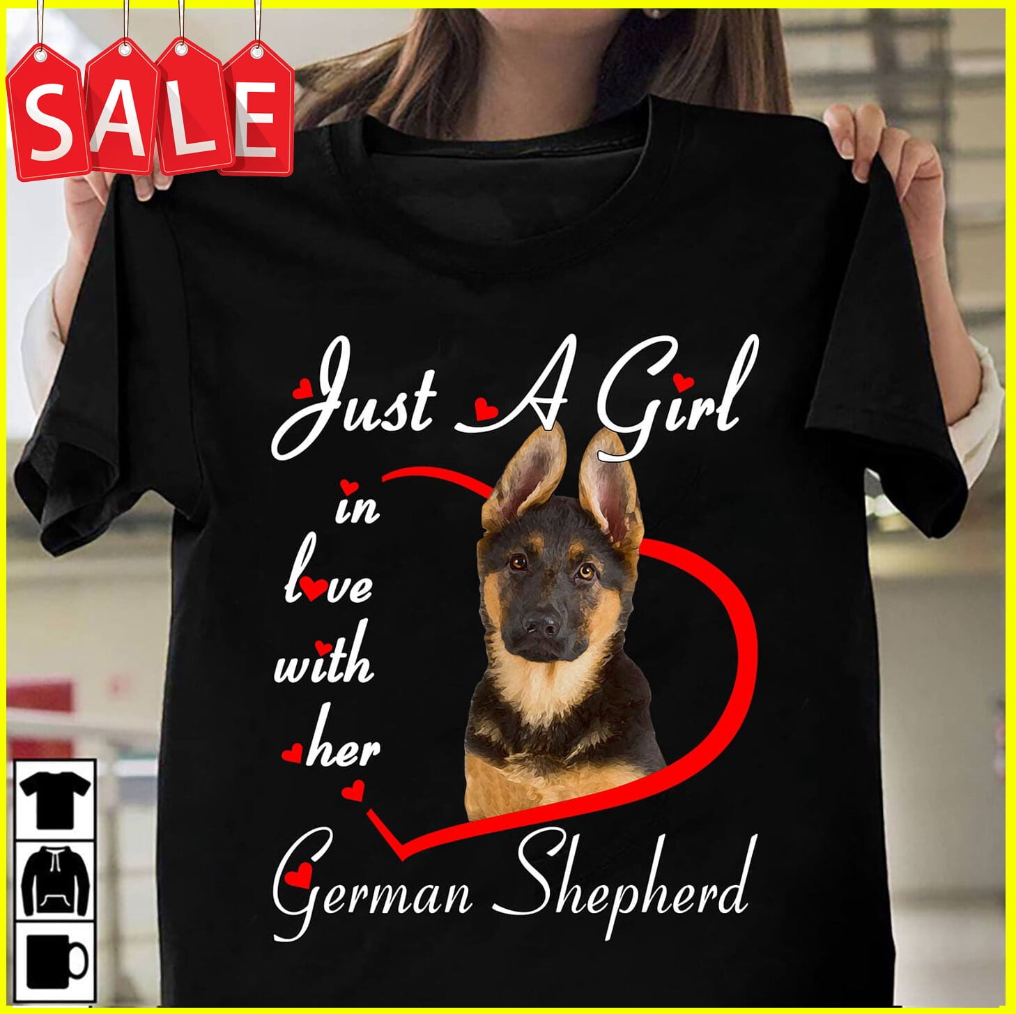 Nuvello Just A Girl In Love With Her German Shepherd - Girl Loves Dogs ...