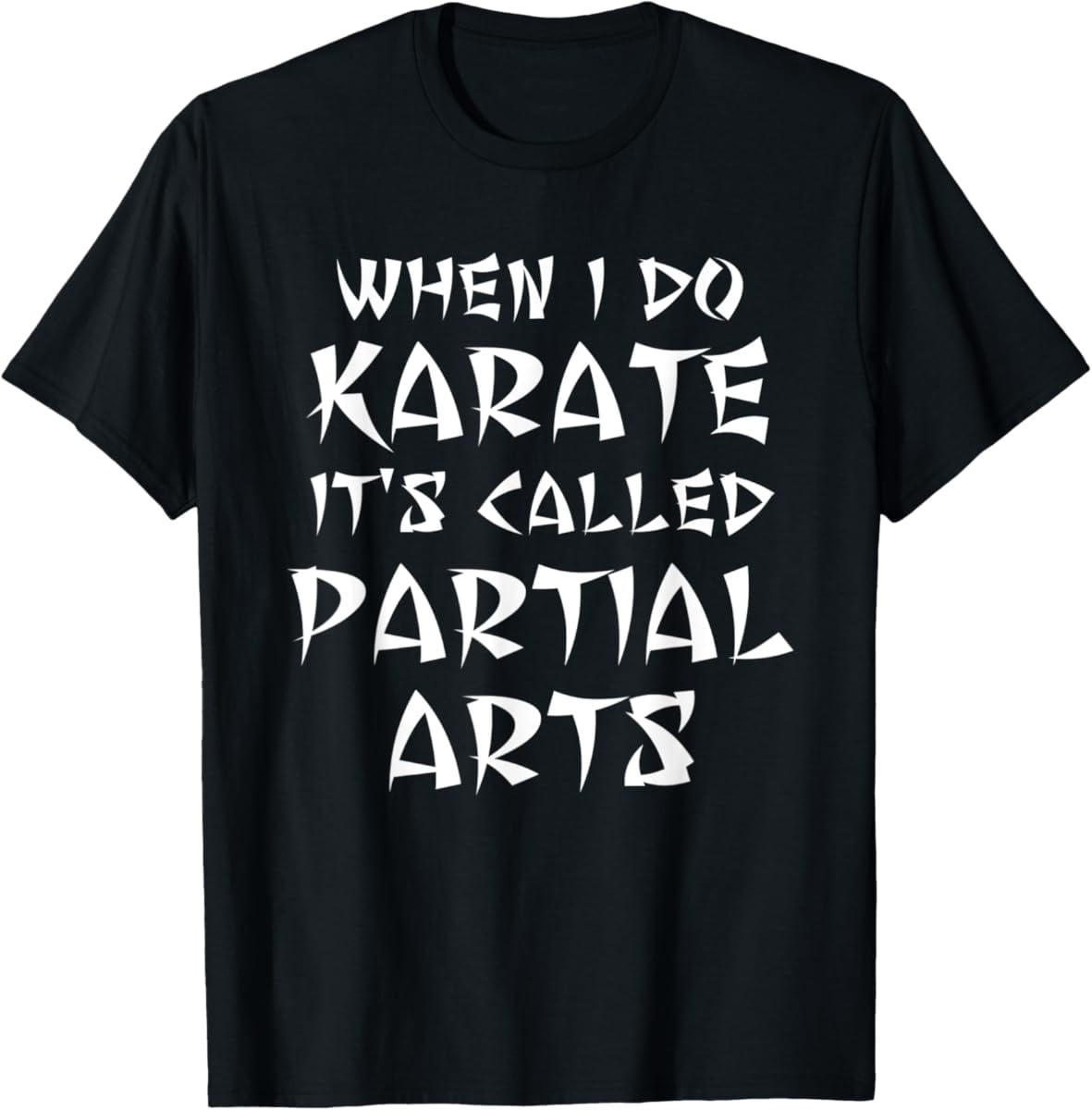 Nuvello Leg Arm Foot Amputee Karate Martial Partial Arts Joke T-Shirt ...