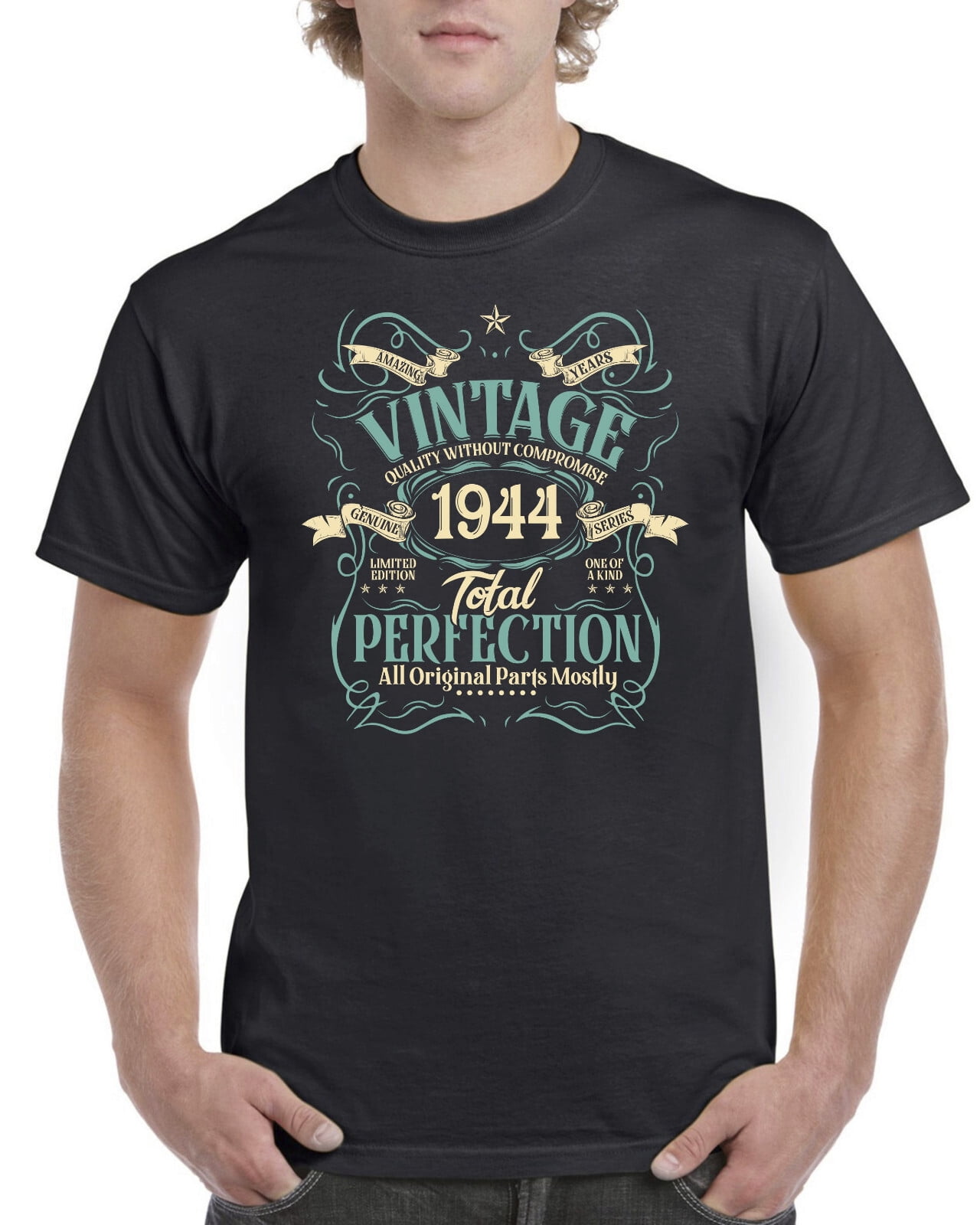 Nuvello Mens 81st Birthday Gifts T Shirt Present 81 Years Old Born In ...