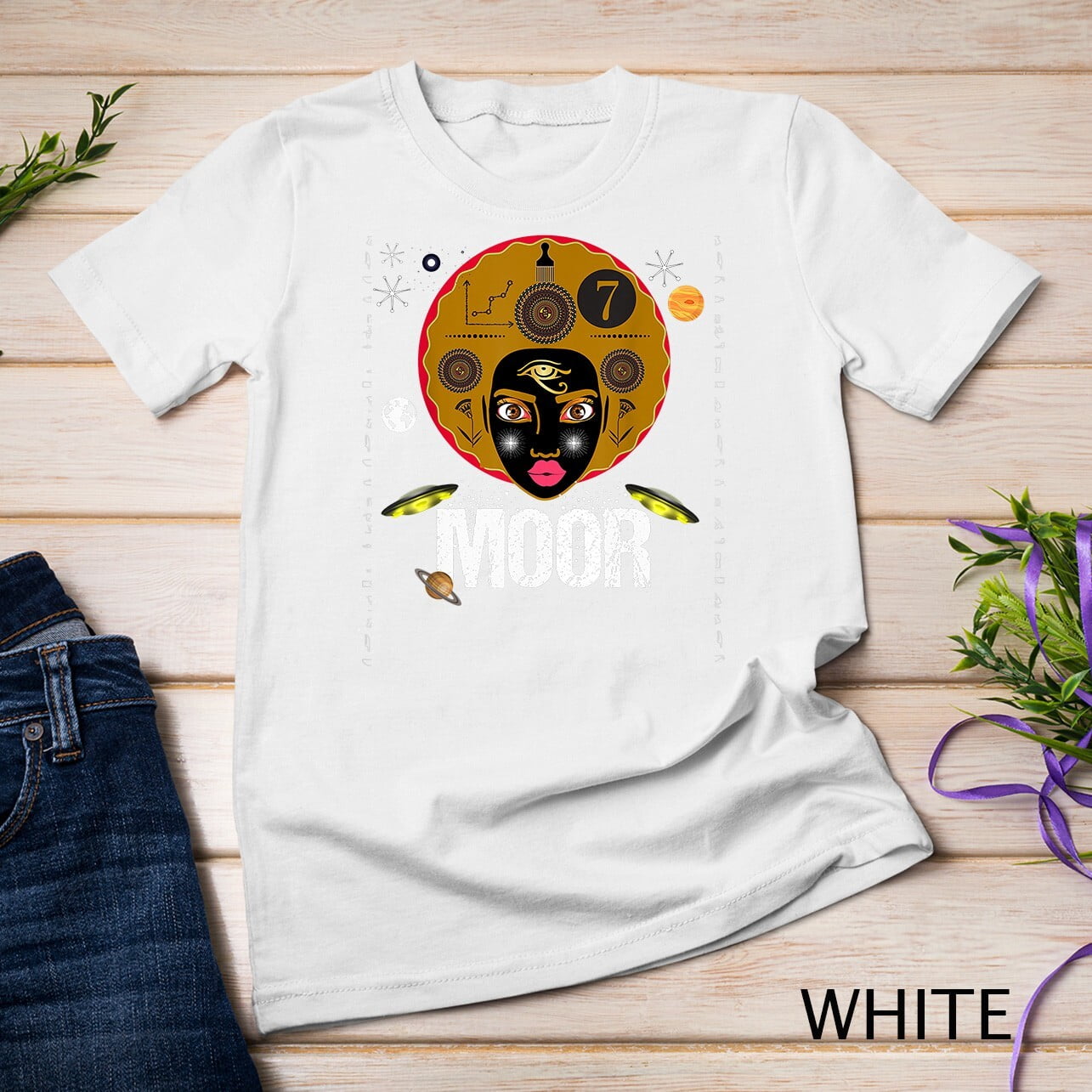 Nuvello Moor - Moorish Ancient Moabite Ruler Of The Galaxy Unisex T ...