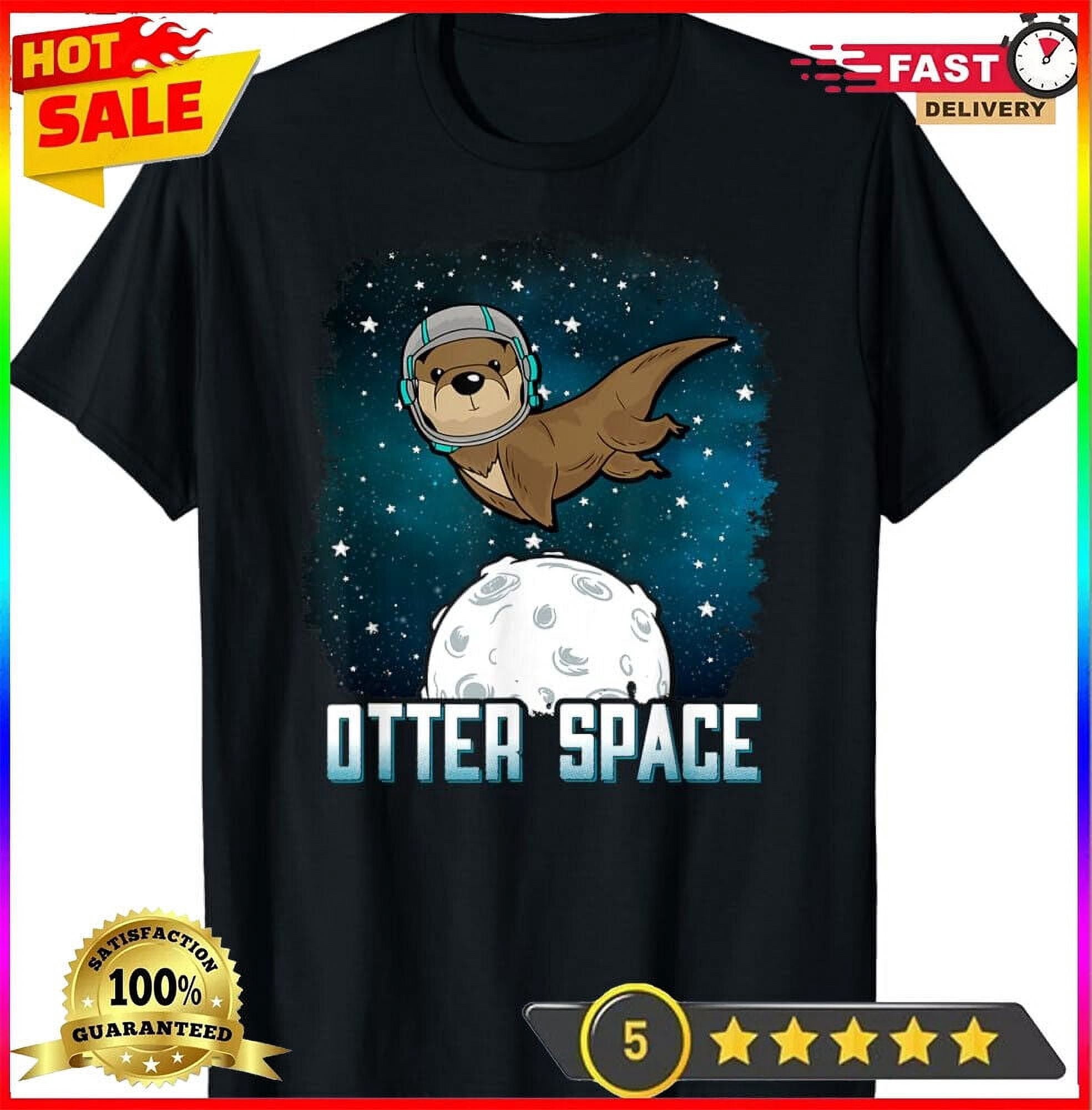 Nuvello Otter Space Shirt Outer Space Animal T-Shirt - Walmart.com
