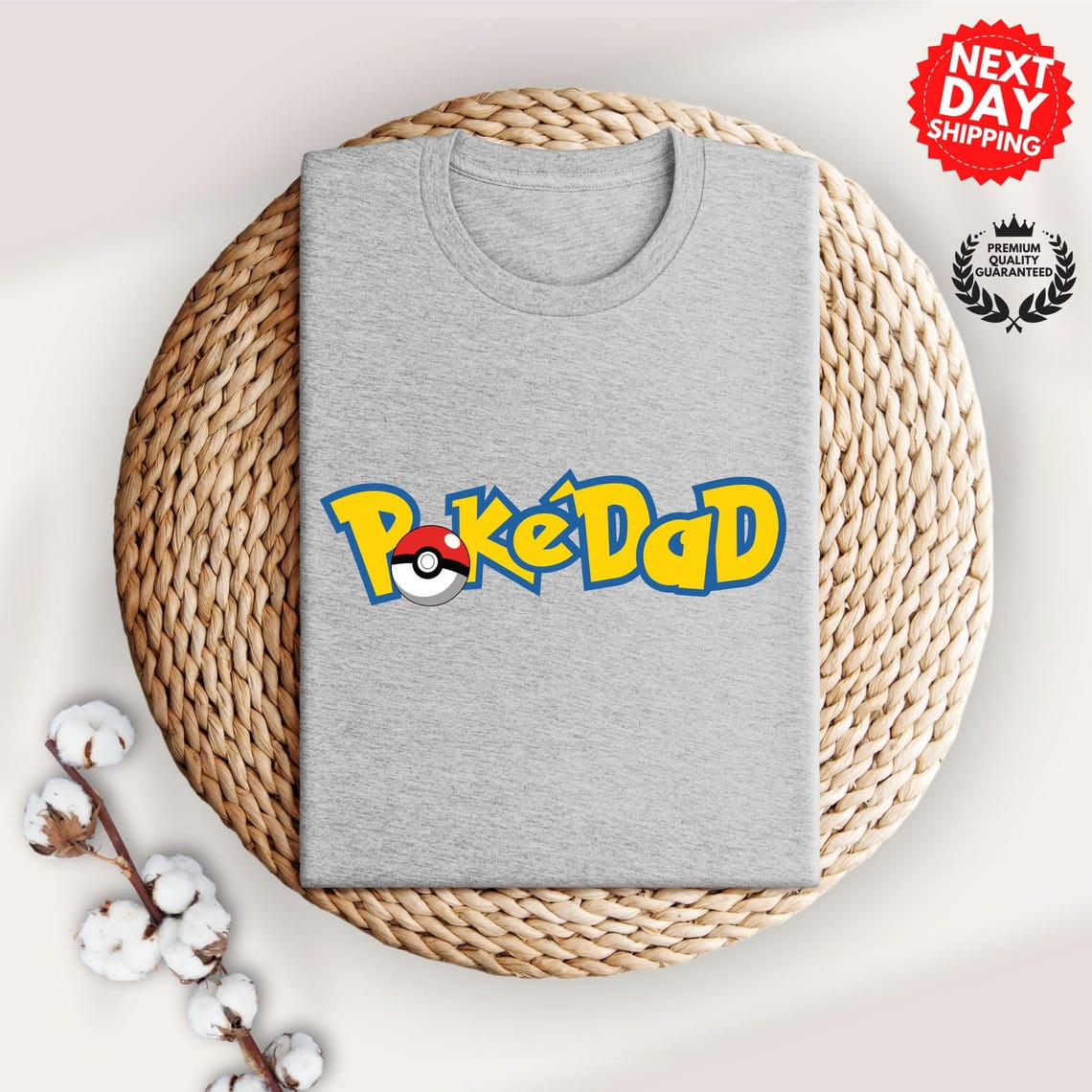 Nuvello Pokemon Pokedad Shirt, Pokedad Father's Day 2025 Tee, Cute Dad ...