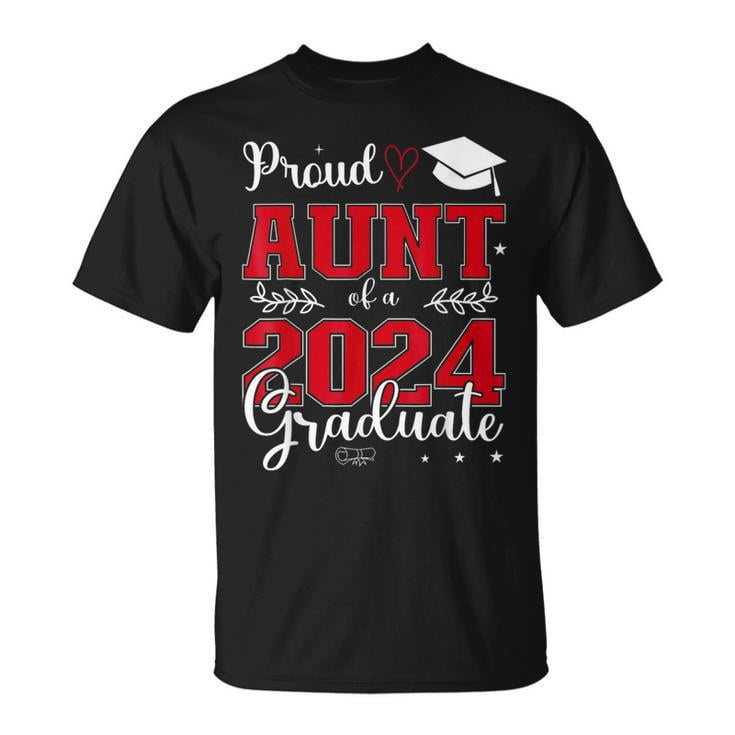 Nuvello Proud Aunt Class 2024 Graduate Graduation T Shirt - Walmart.com