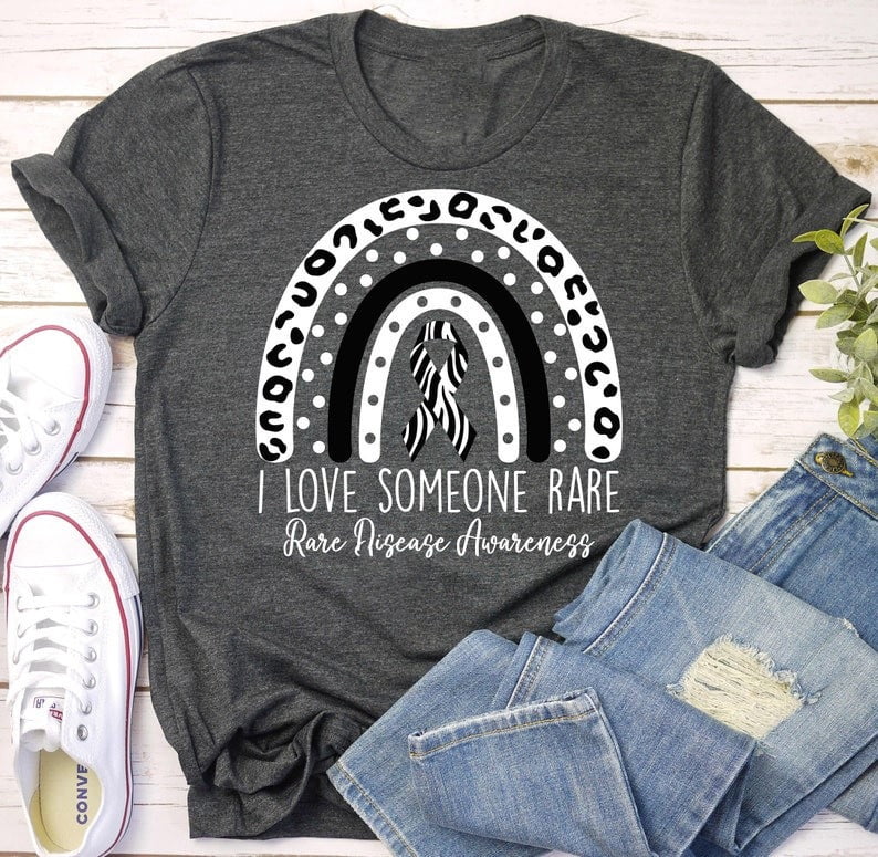 Nuvello Rare Disease Awareness Shirt,Rare Disease Zebra Ribbon Shirt ...