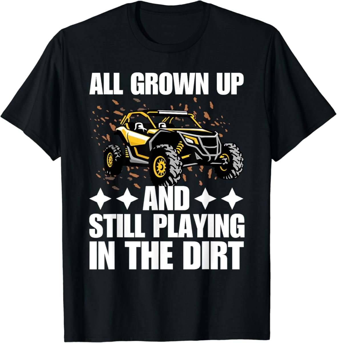 Nuvello Side-By-Side Art For Men Women Offroad Mudding SxS UTV T-Shirt ...