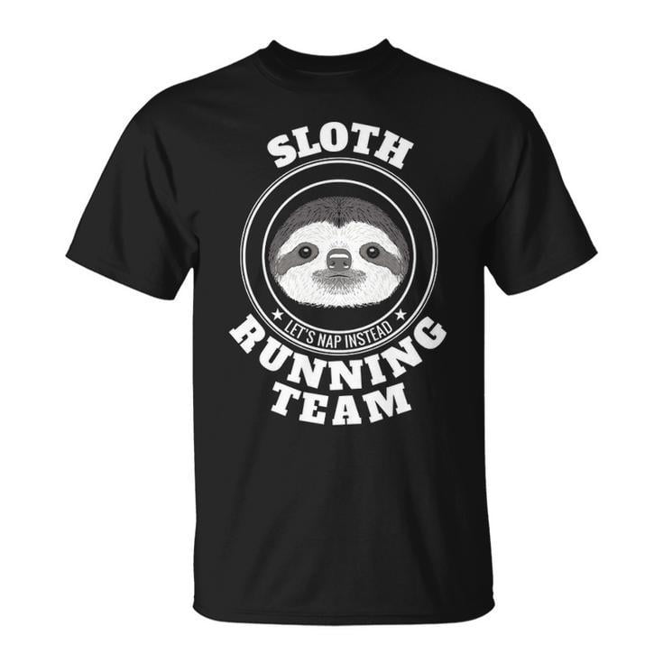 Nuvello Sloth Running Team Nap Instead T Shirt - Walmart.com