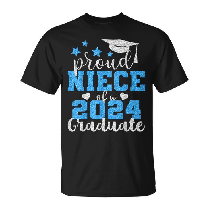 Nuvello Super Proud Niece 2024 Graduate Awesome Family College T Shirt ...