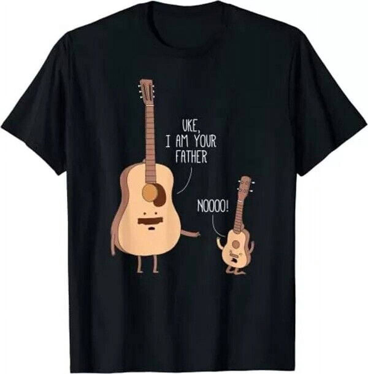 Nuvello Uke I Am Your Father T Shirt Ukulele Guitar Music - Walmart.com