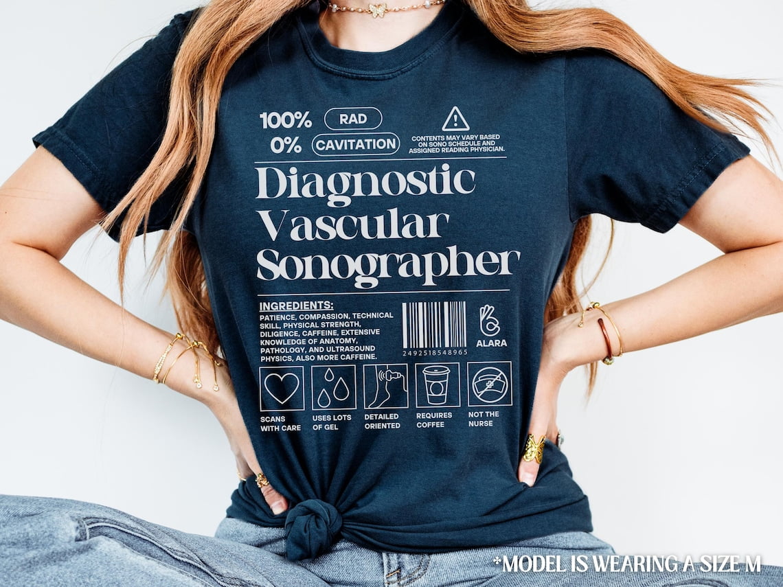 Nuvello Vascular Sonographer Label Shirt Ultrasound Shirt Sonography ...