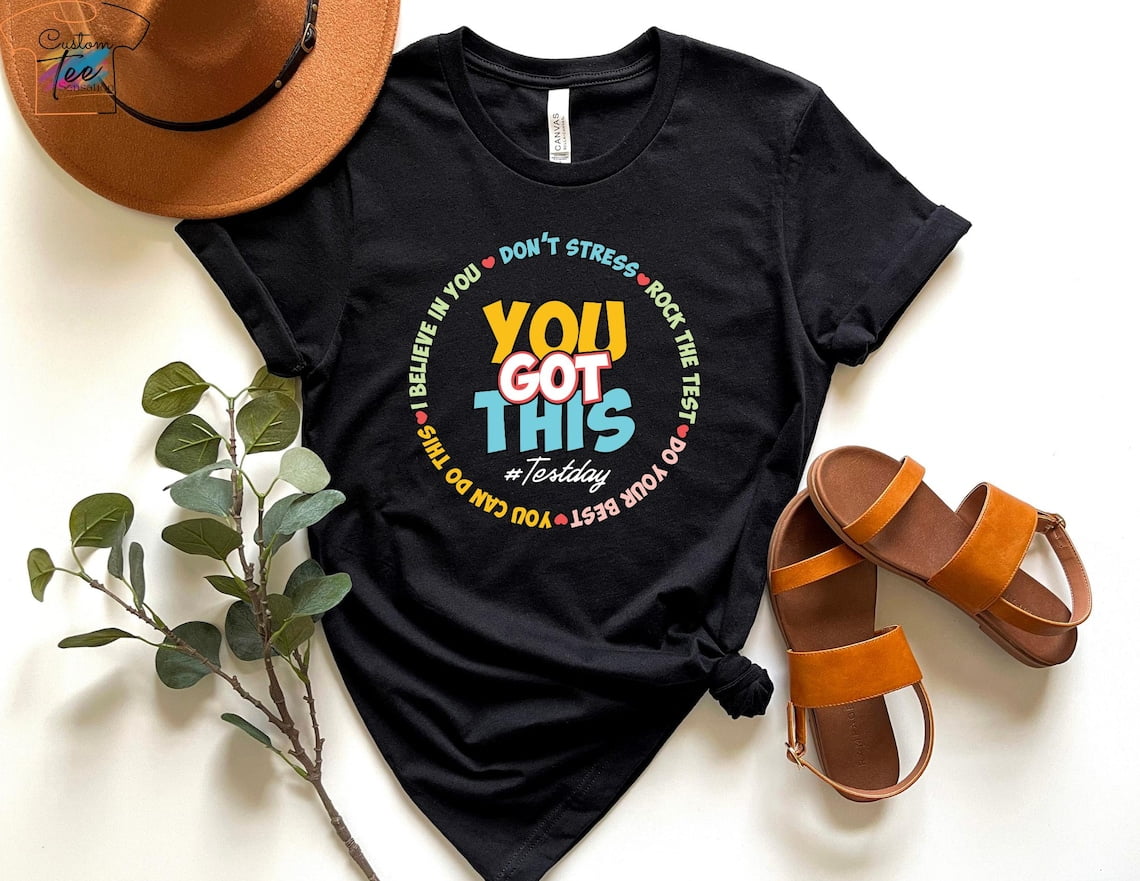 Nuvello You Got This Bruh No Cap Shirts, Test Day T-Shirt, Testing ...