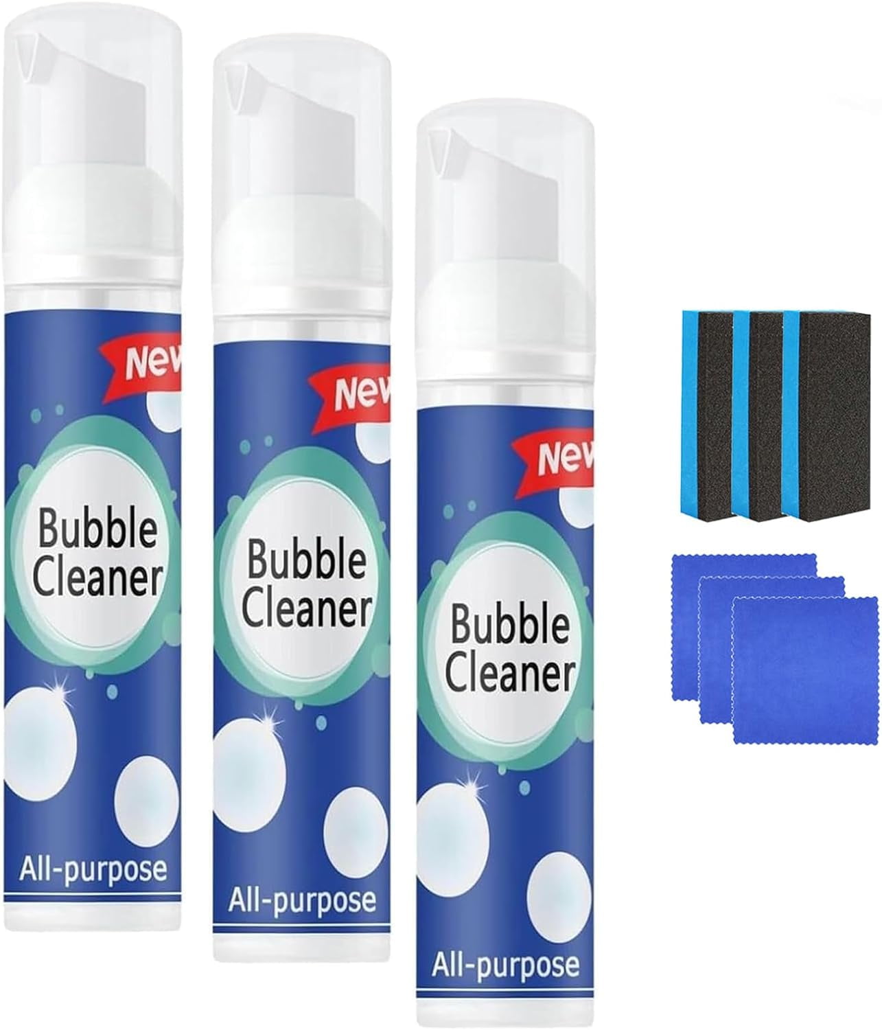 Nuvilux Bubble Cleaner, 2025 New Multi-purpose Bubble Cleaning Spray, Powerful Foam Heavy Oil ...